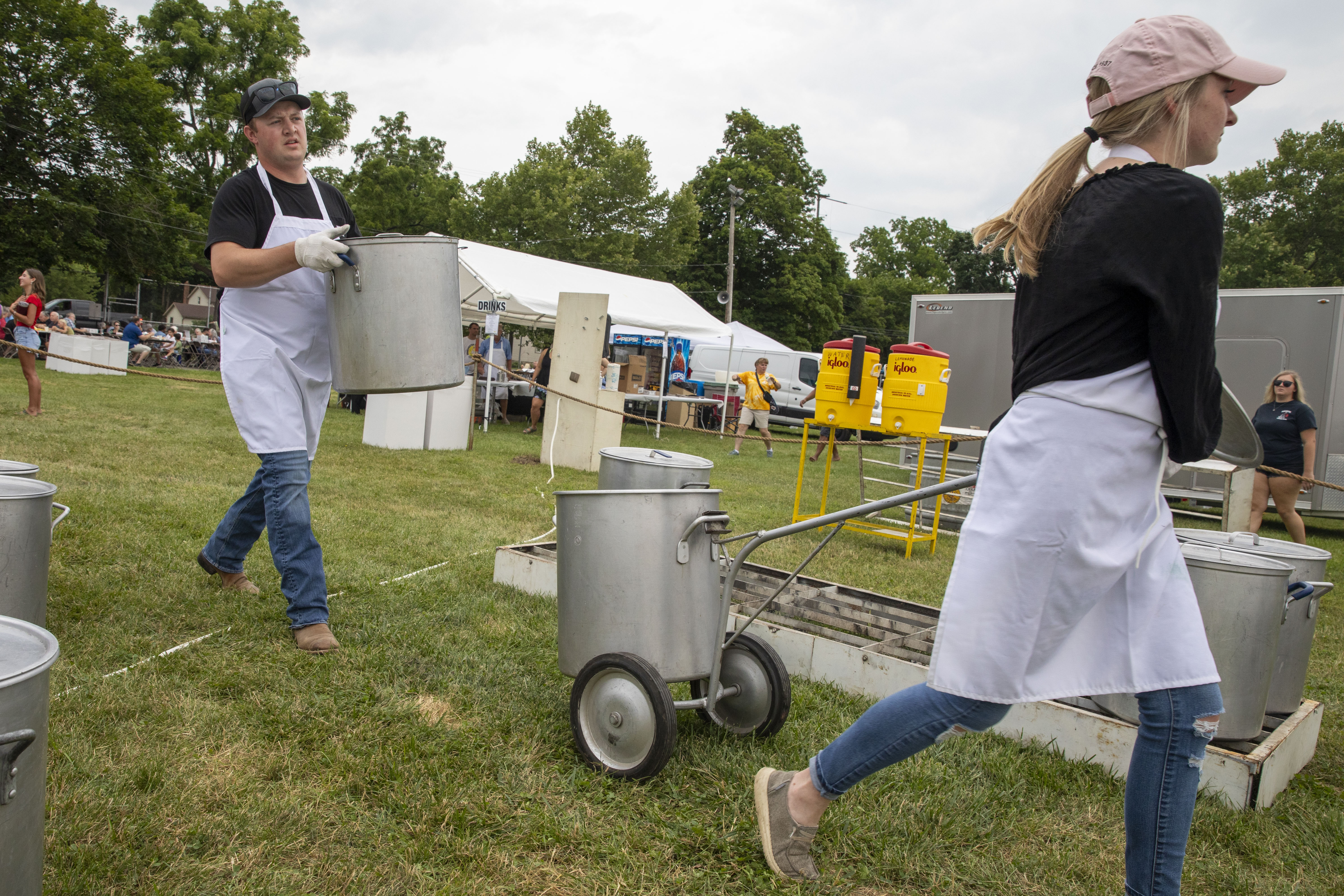 The 72nd Annual Manchester Chicken Broil serves an estimated 10,000 ...