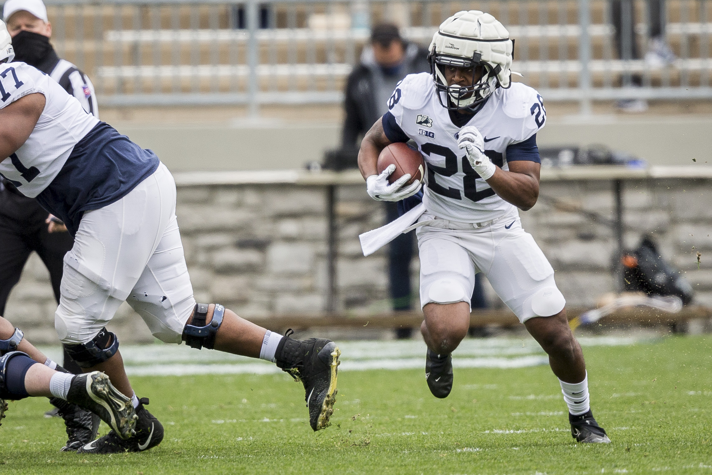 Penn State football practice at Beaver Stadium, April 17, 2021 ...