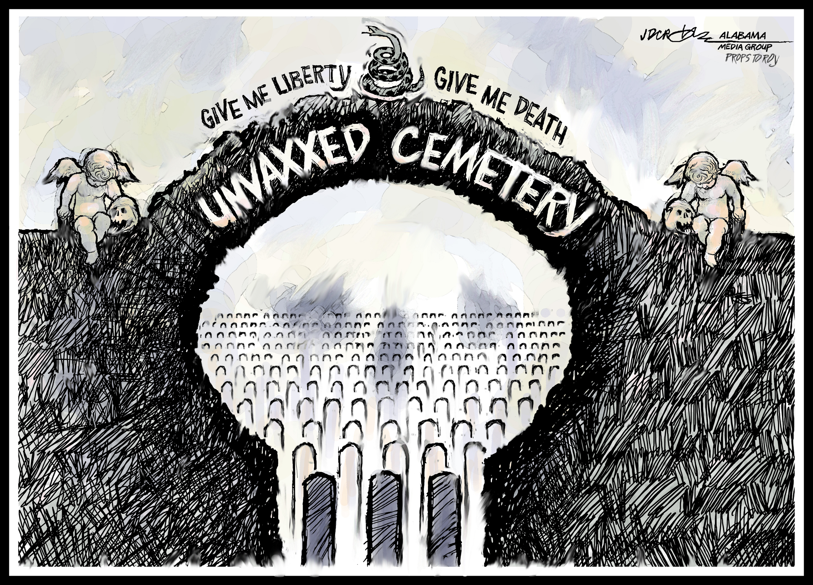 Give Me Give Me Liberty Or Death Cartoon