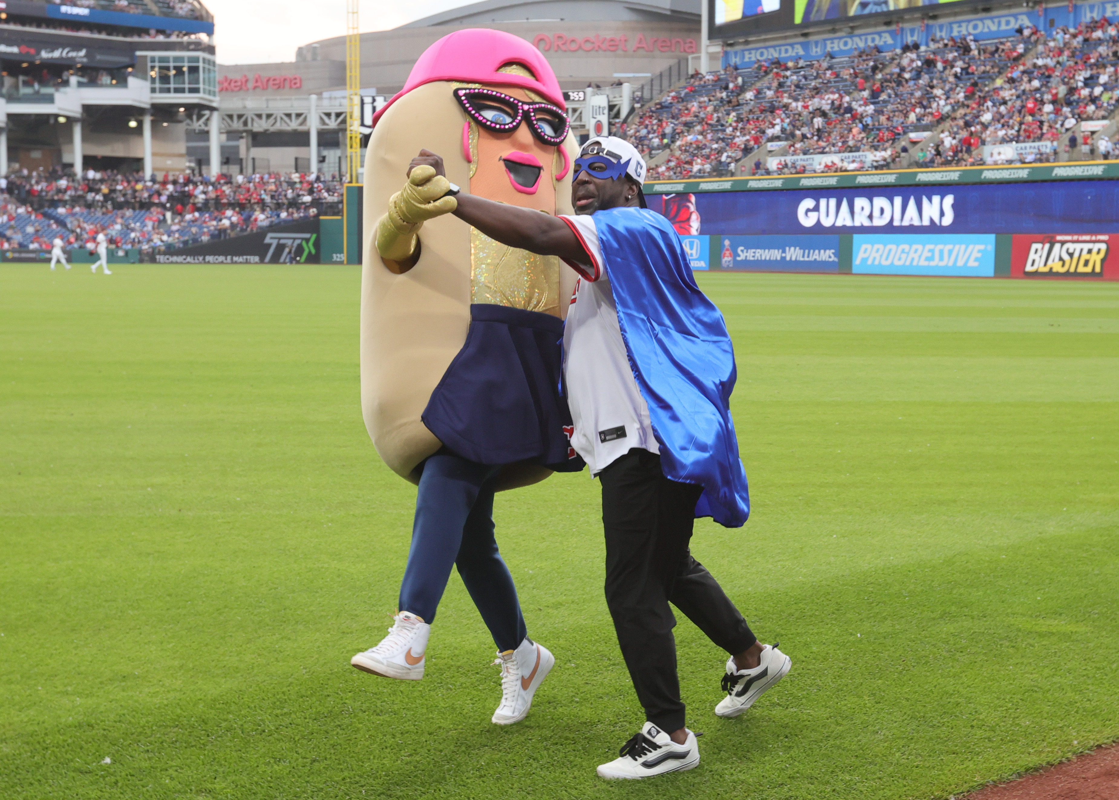 An evening at Progressive Field with the Cleveland Guardians’ Hot Dog ...