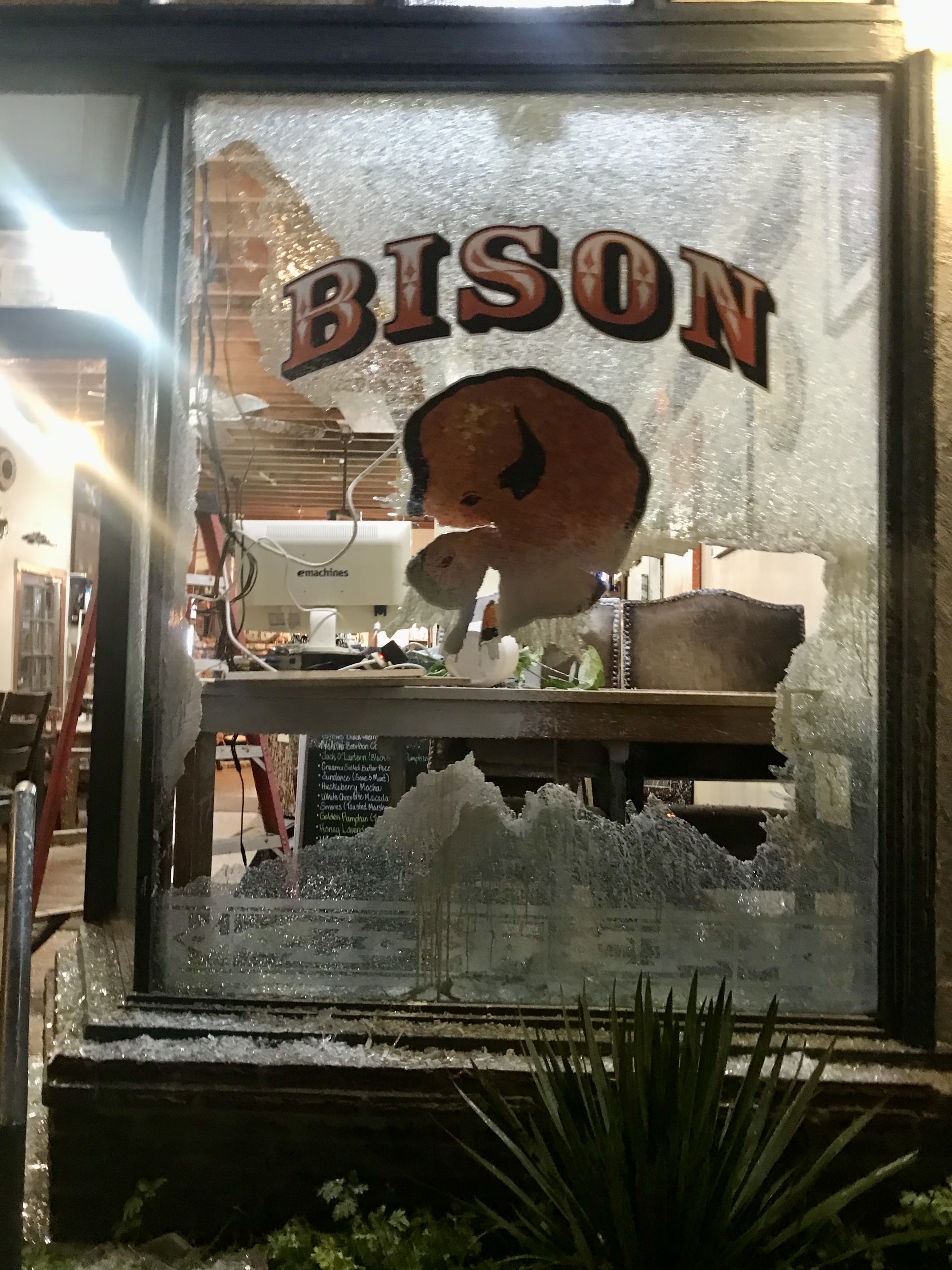 Bison Coffeehouse vandalism - oregonlive.com