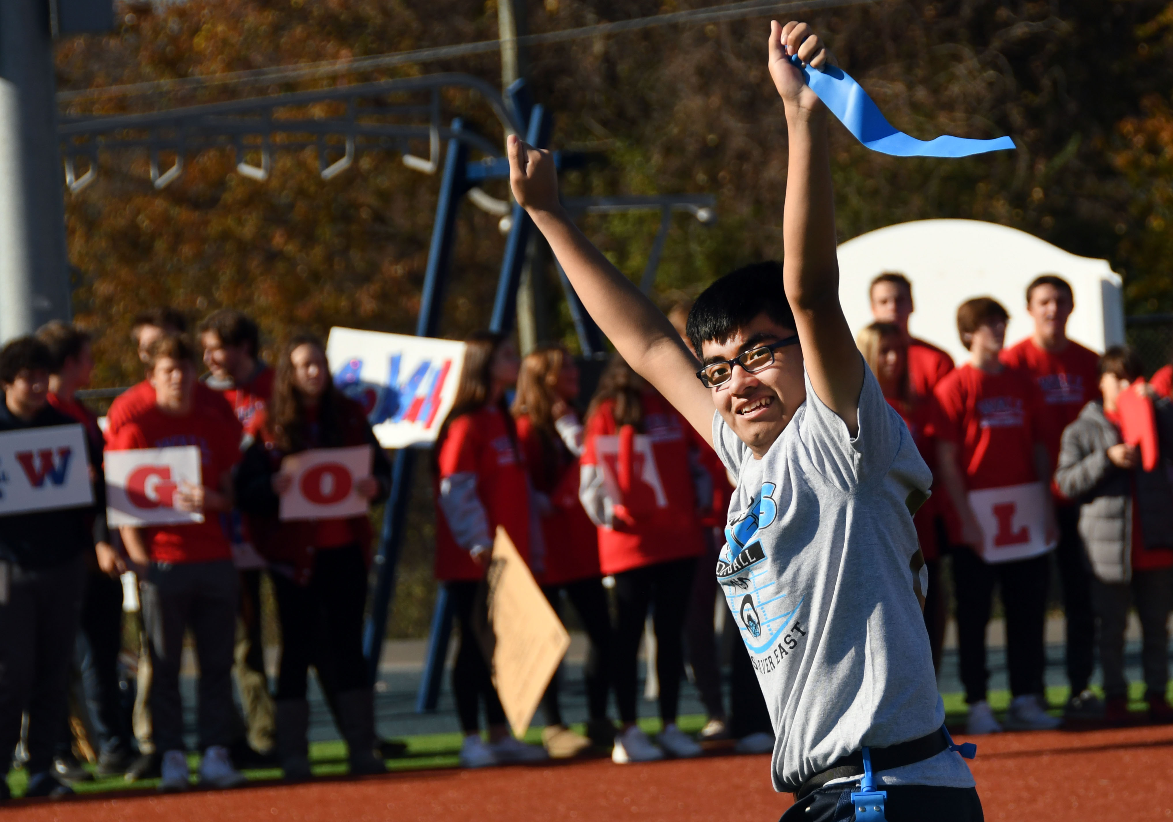 Flag football game for special needs students - nj.com