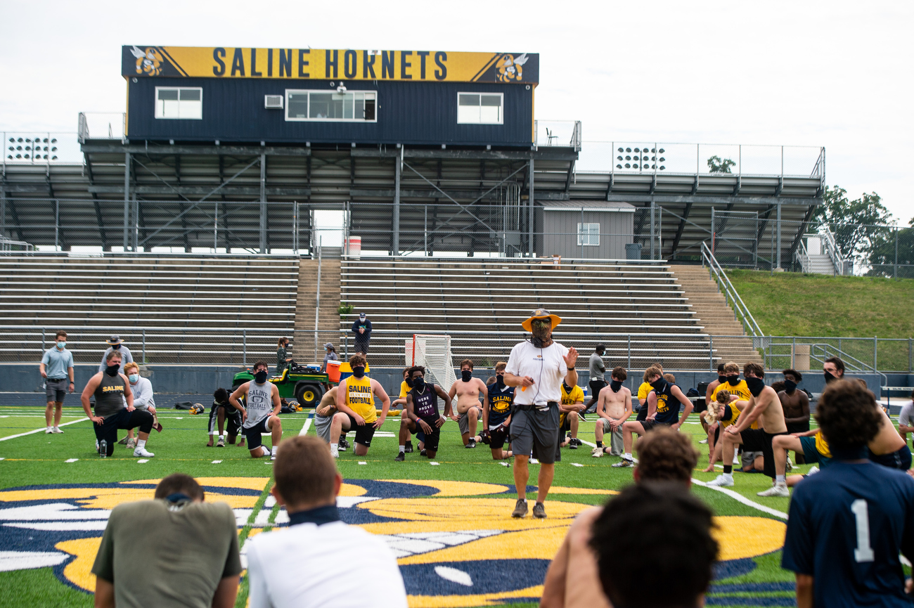Saline Football Practice 2020 - mlive.com