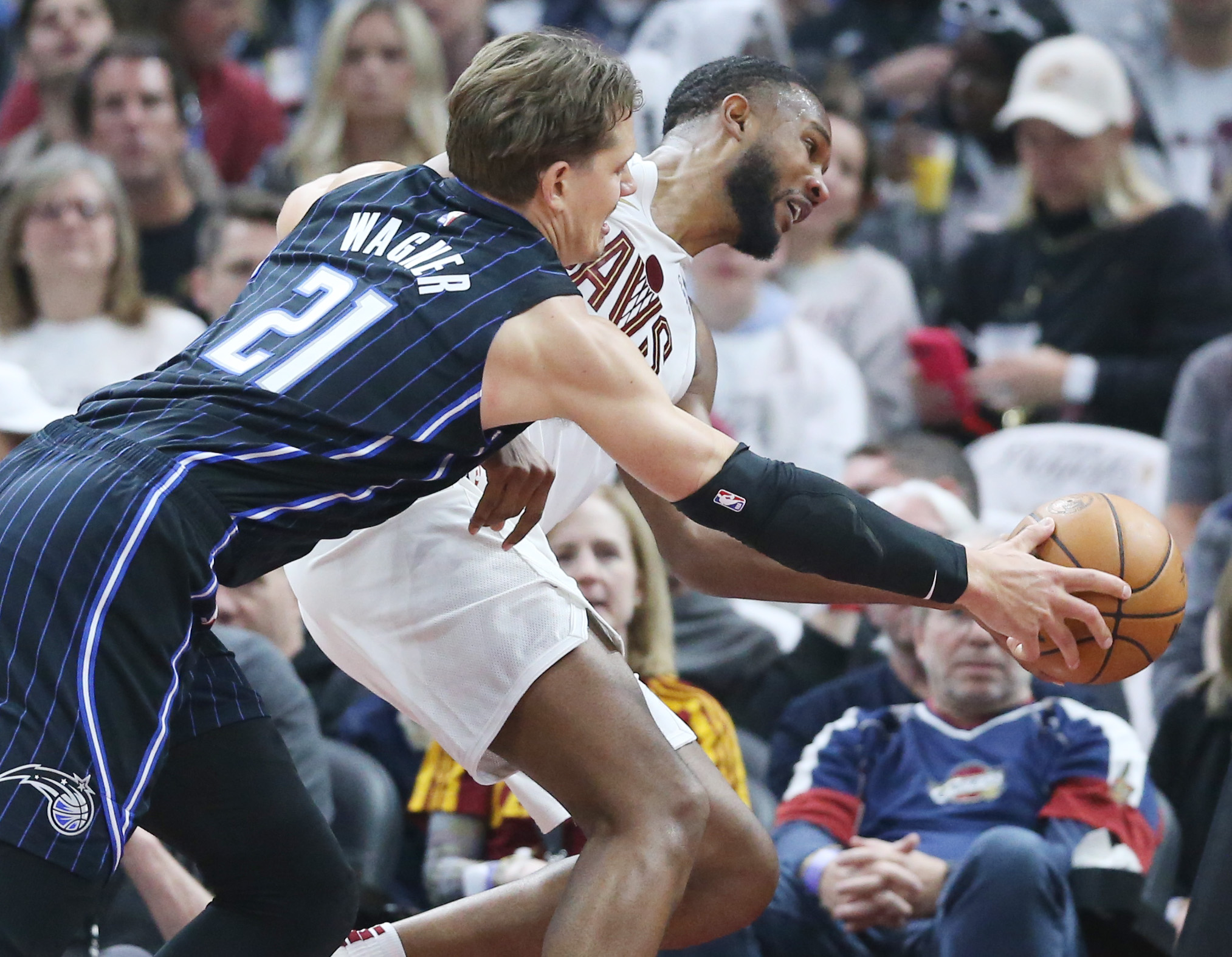 Cleveland Cavaliers vs. Orlando Magic in game 1, first round of the NBA ...