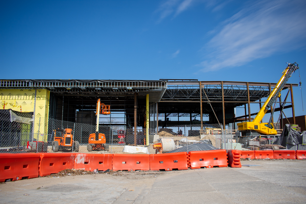 Construction has stopped on the upcoming Muskegon Convention Center ...