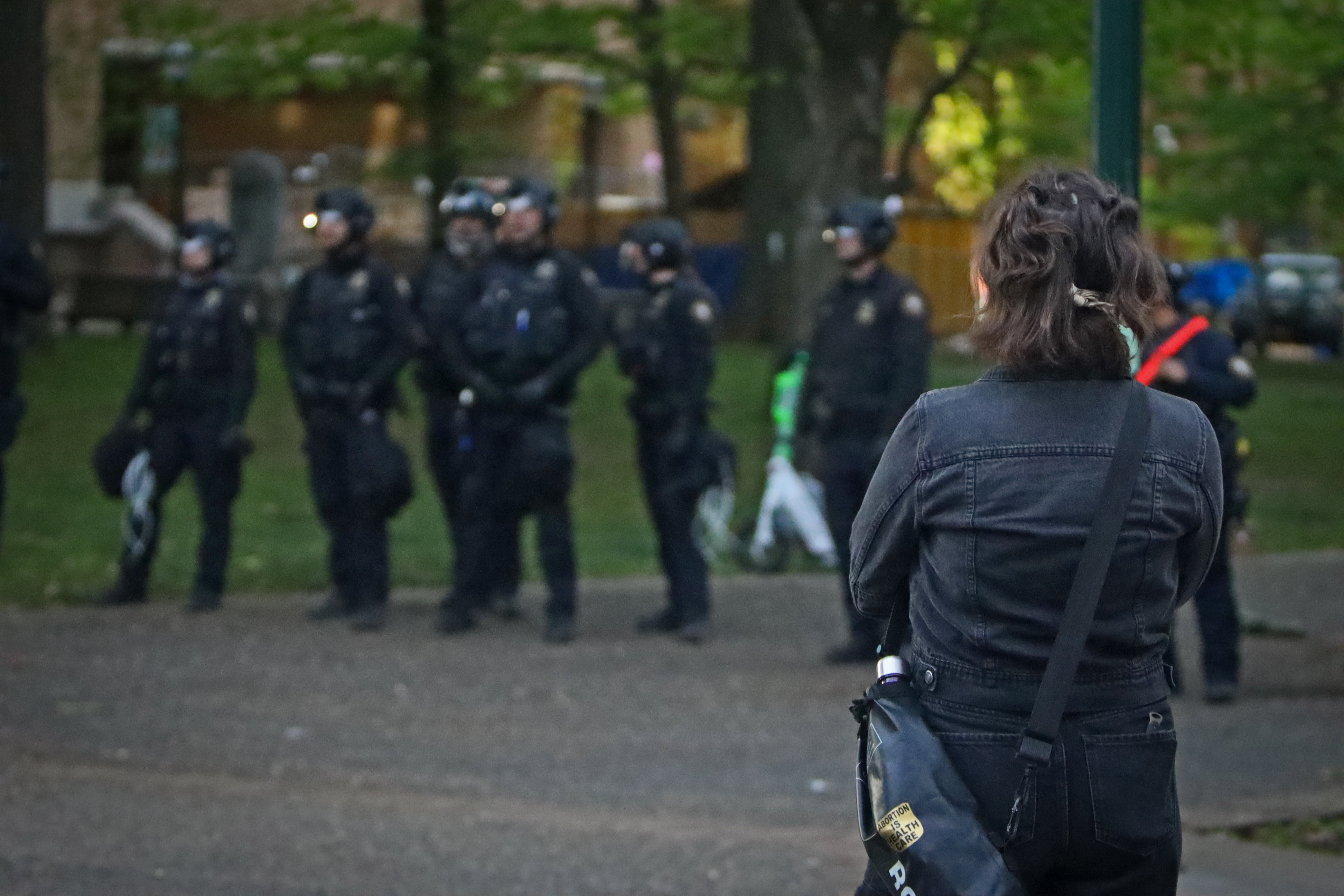 Portland State University pro-Palestine protest May 2, 2024 ...