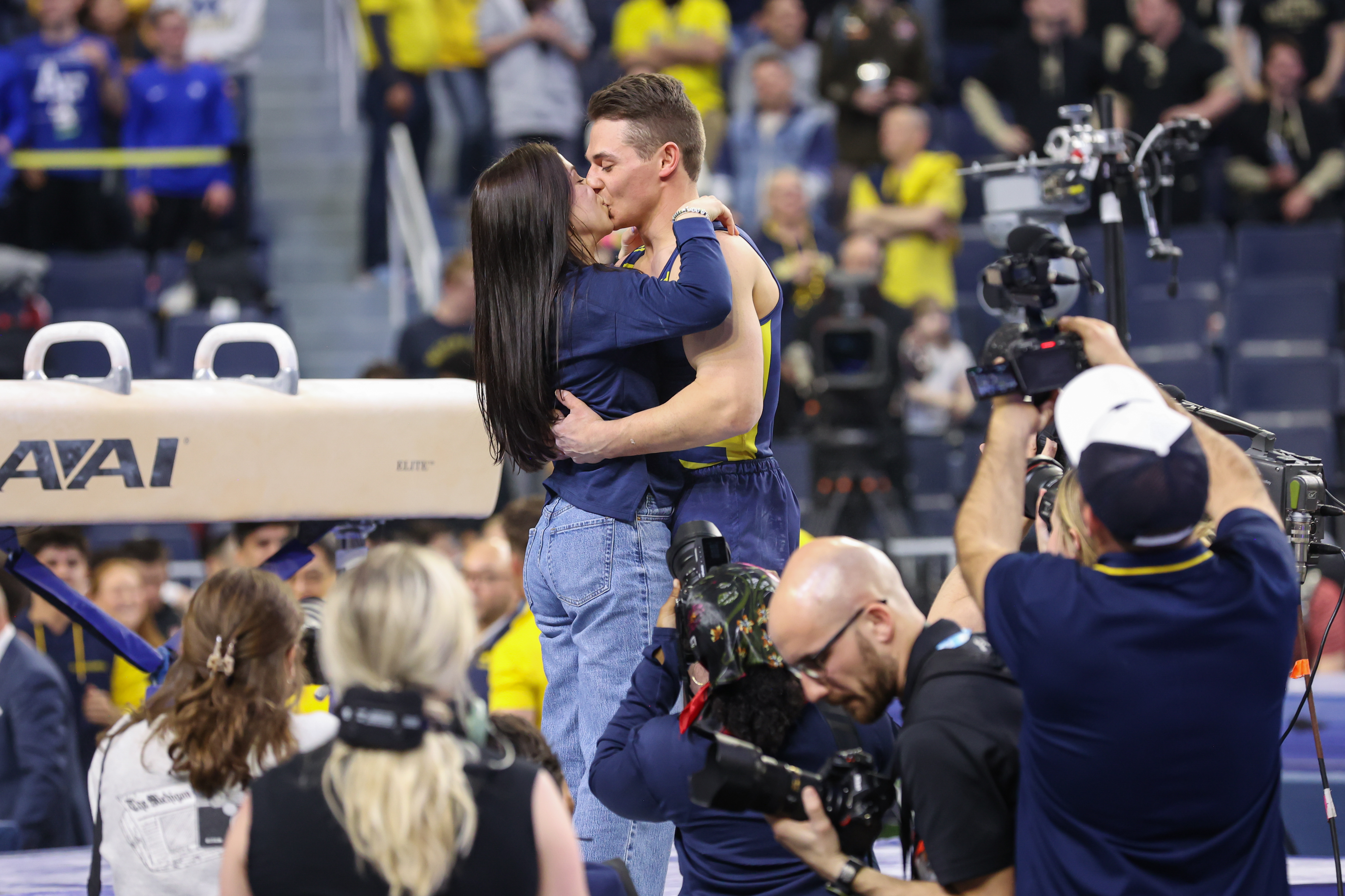 Michigan gymnast wins national title and gets engaged on the same night ...