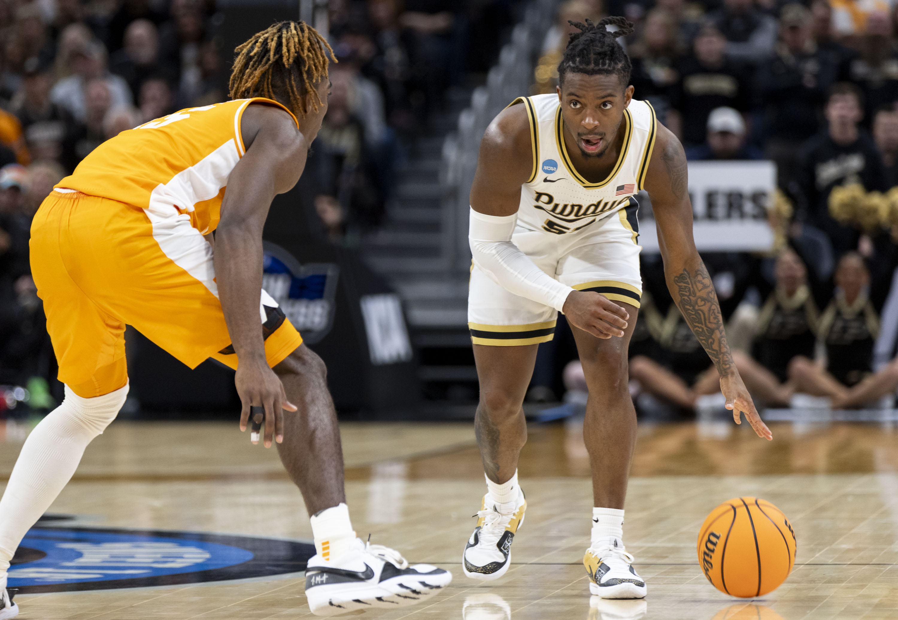 See photos as Purdue basketball defeats Tennessee 72-66 in Detroit ...