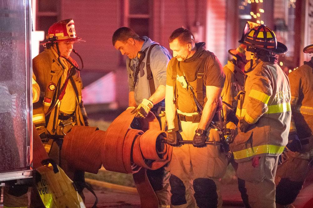Firefighters battle a house fire in Hershey involving rescues ...
