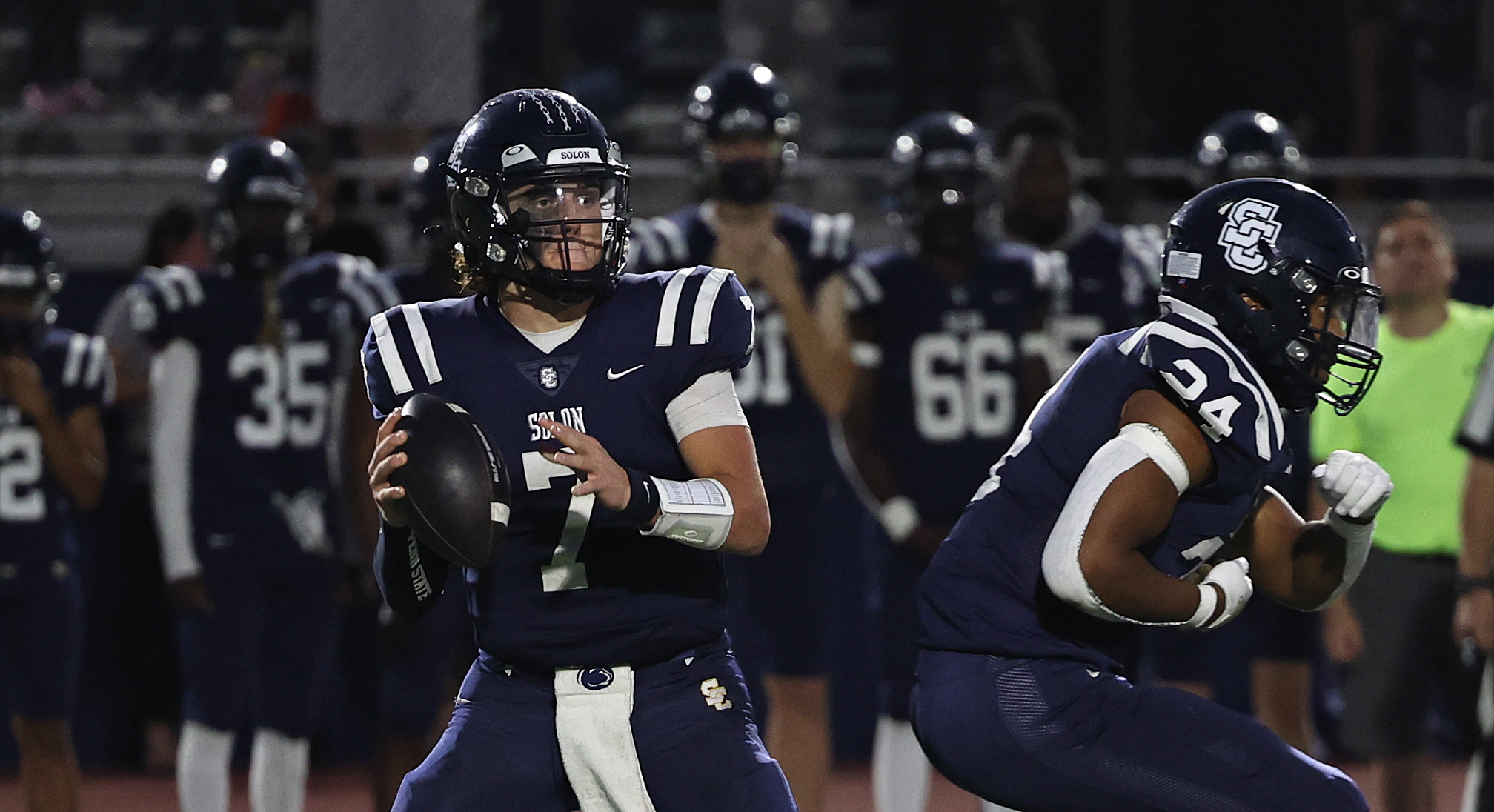 High School Football: Solon vs. Nordonia in a Suburban League game ...