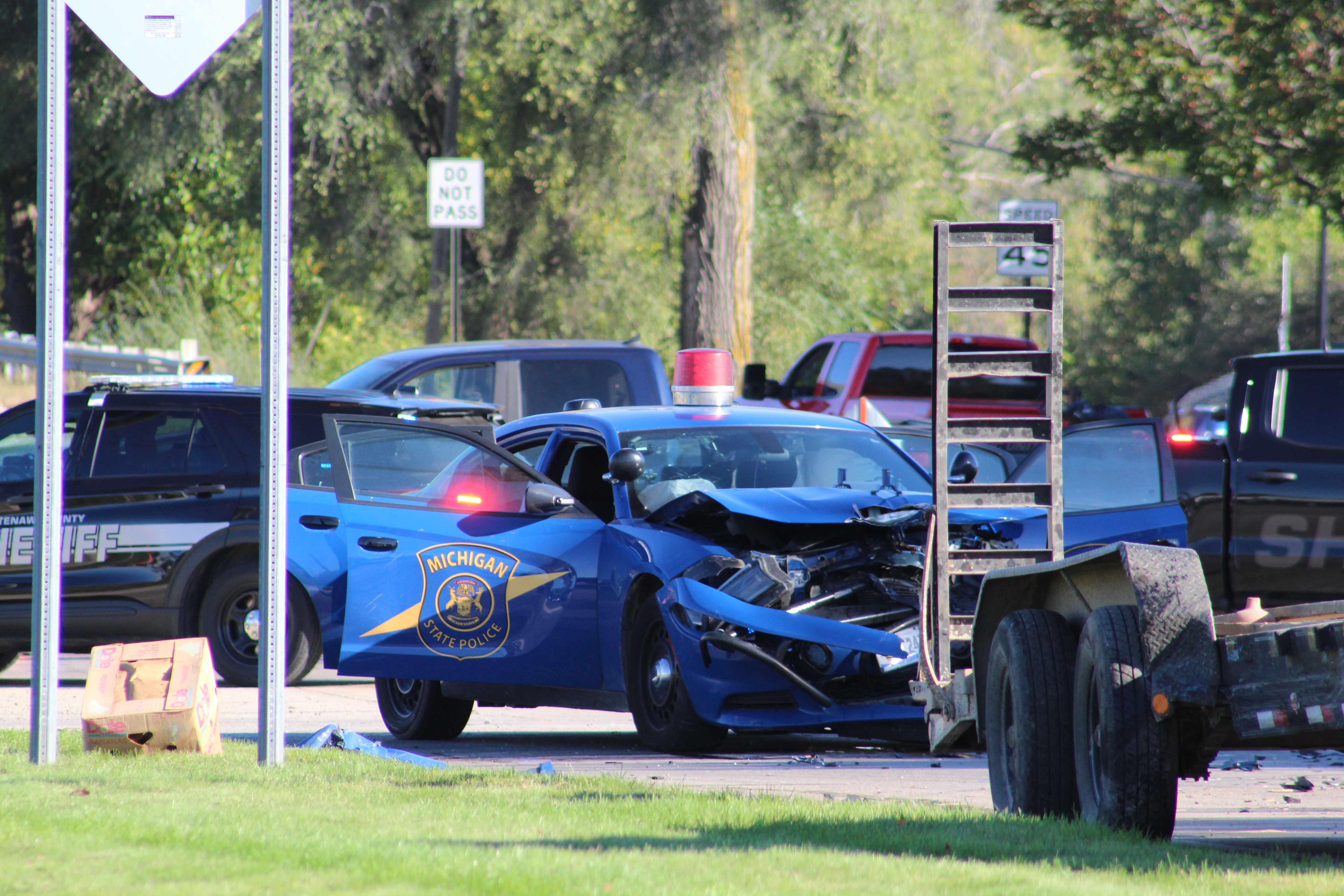 Crash involving Michigan State Police trooper - mlive.com