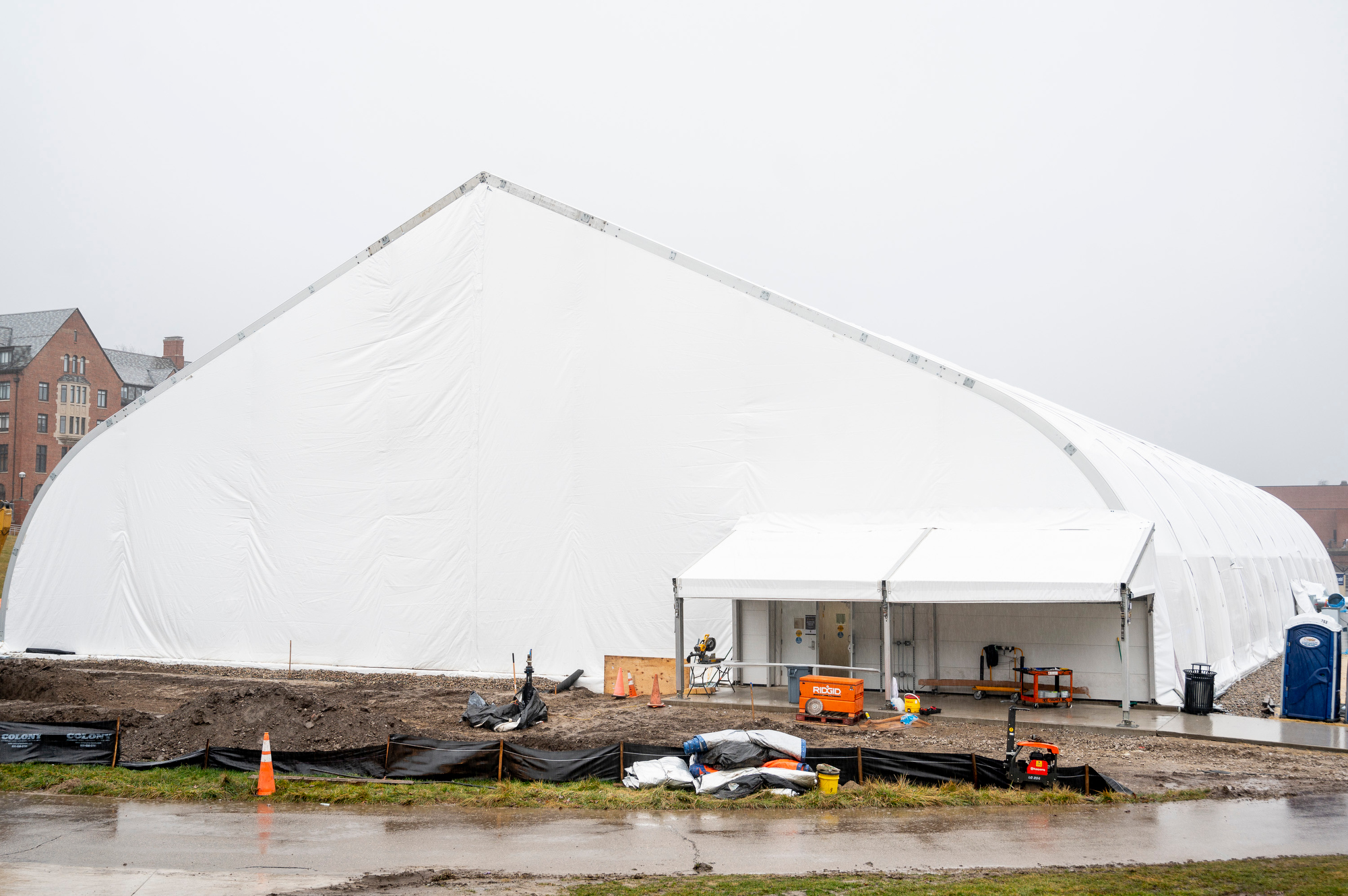 University of Michigan's Temporary Recreation Facility at Palmer Field ...
