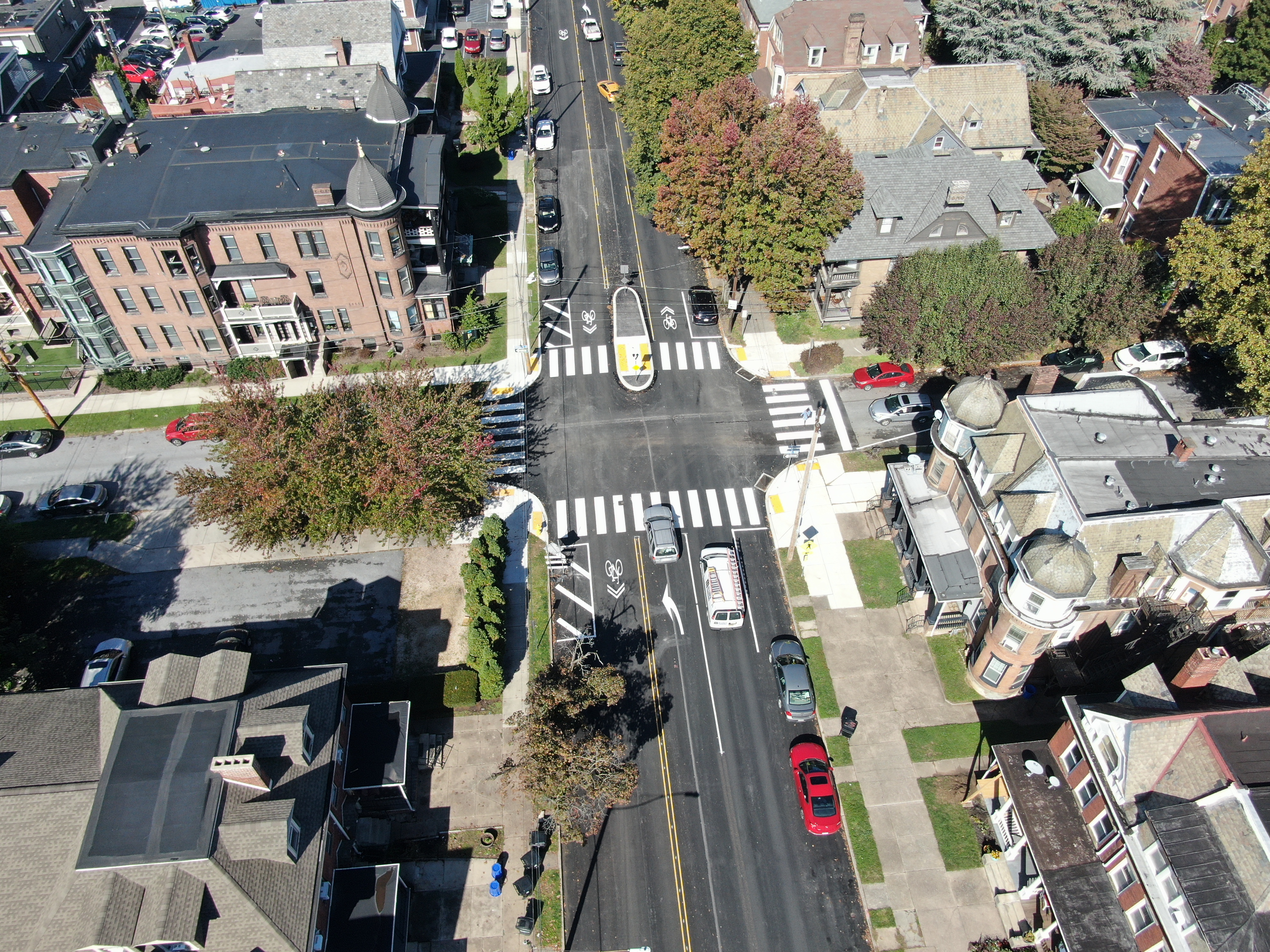 Harrisburg’s Second Street two-way traffic from a drone’s eye view ...
