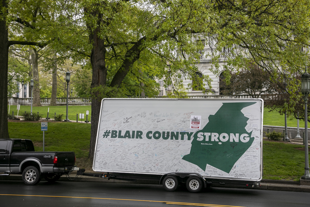 Billboard displayed at Capitol to try and end stay-at-home order during ...