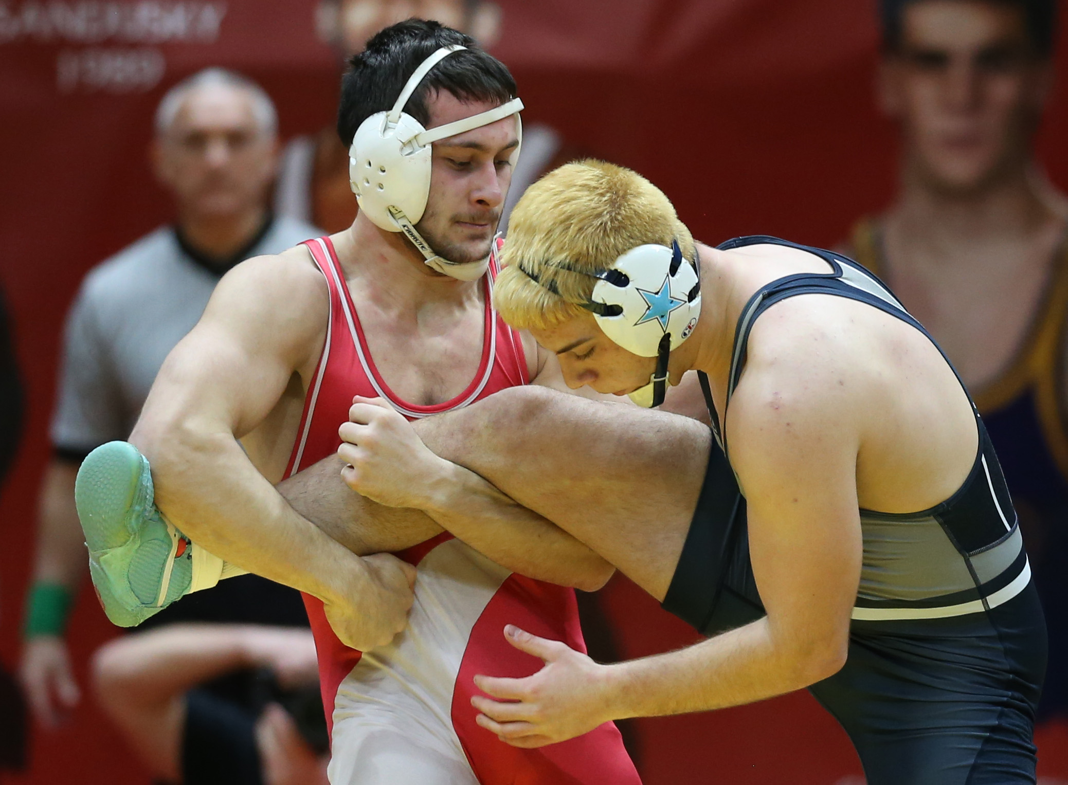 D2 state high school wrestling tournament round one, March 10, 2023 ...