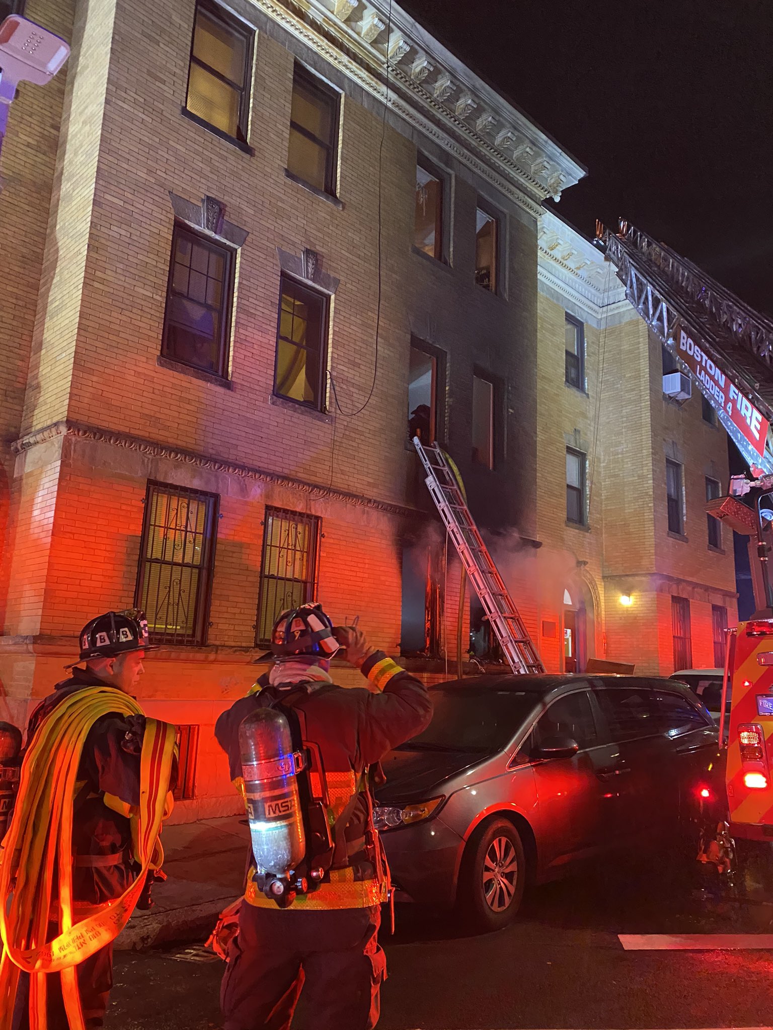 Fire in Boston displaces 15 people, injures firefighter and causes ...