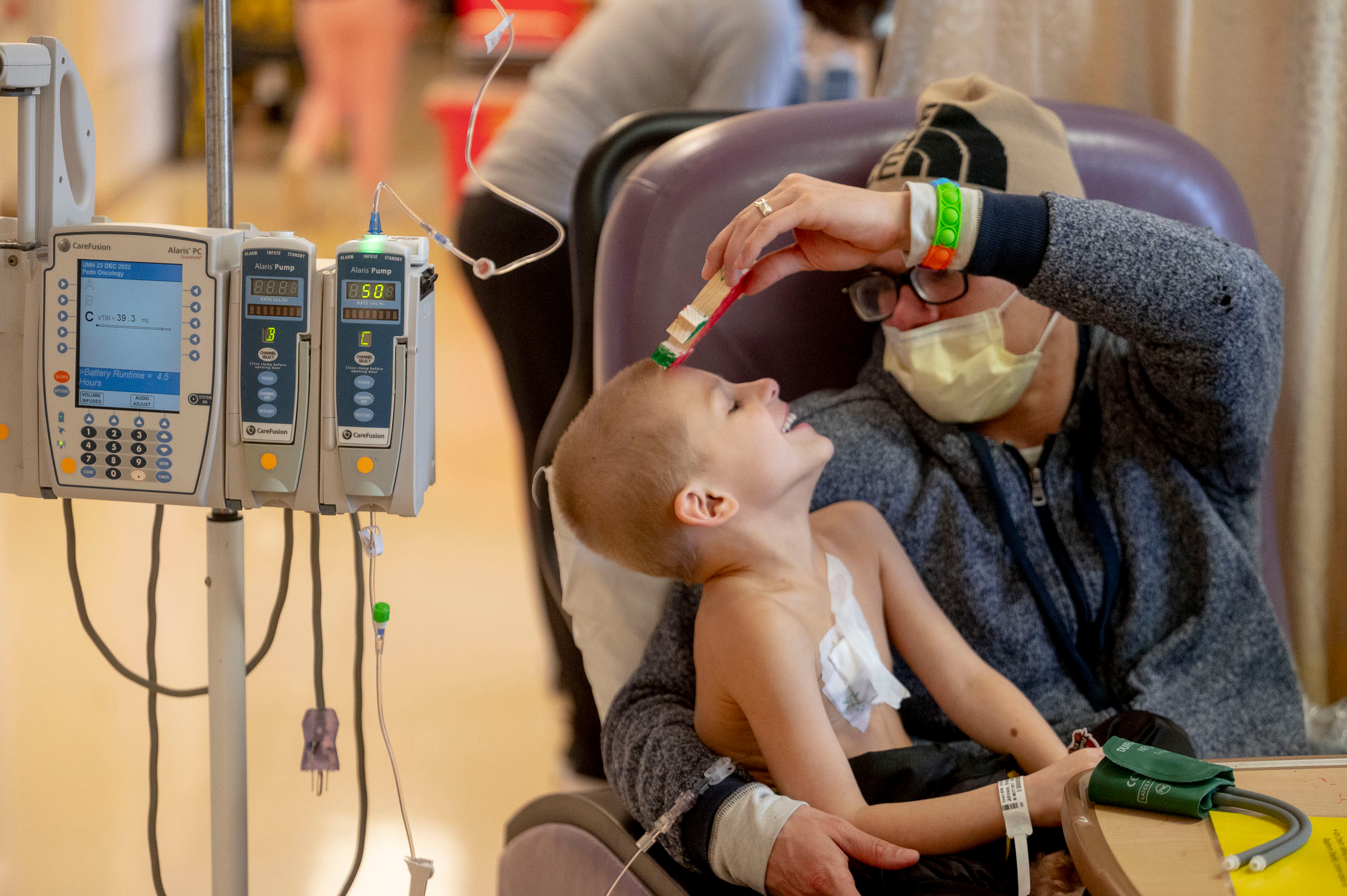 5-year-old Grayson Johnson brings superhero outfits, enthusiasm to C.S ...