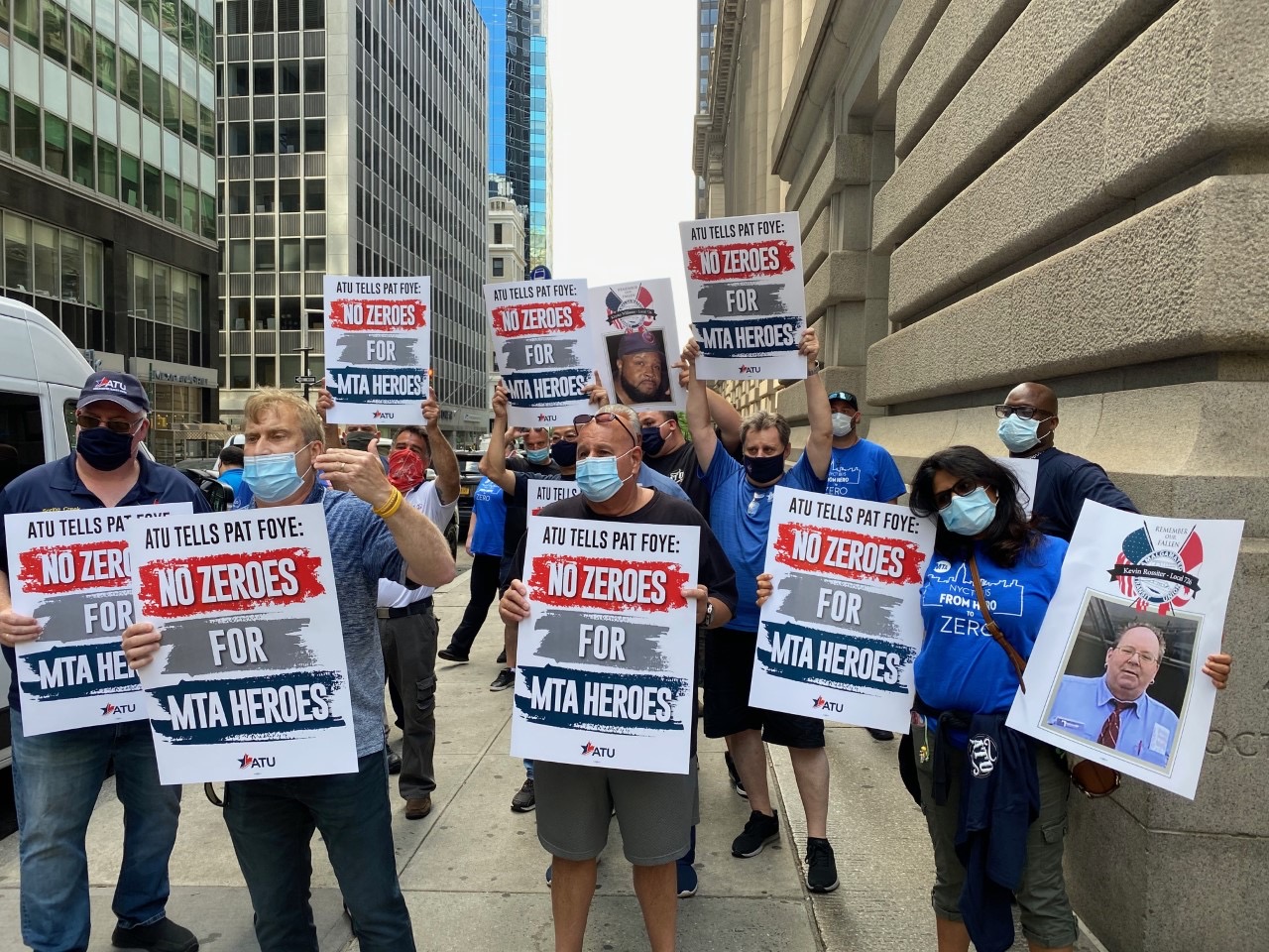 S.I. transit workers rally outside MTA HQ - silive.com