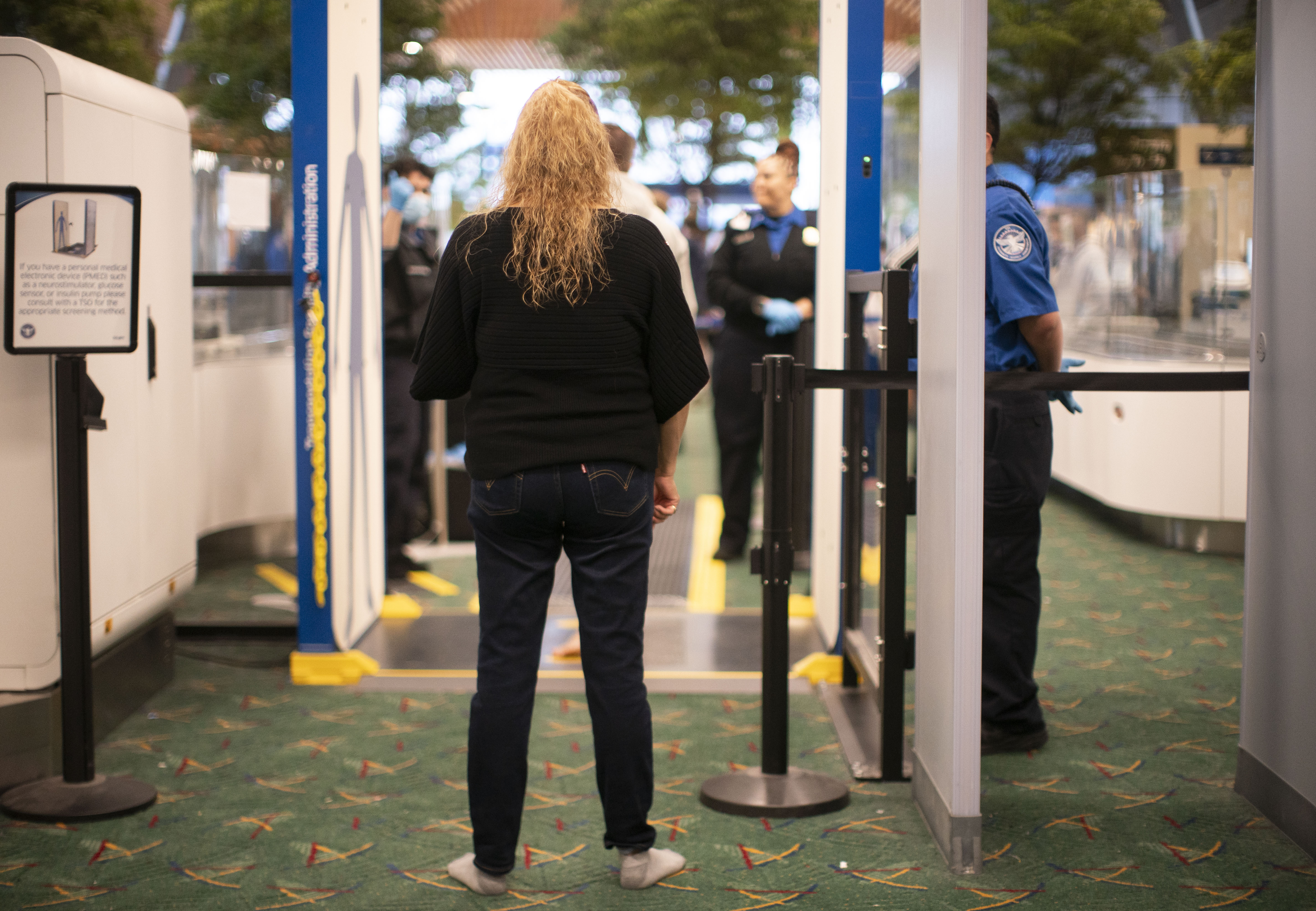 Transportation Security Administration (TSA) security screening at ...