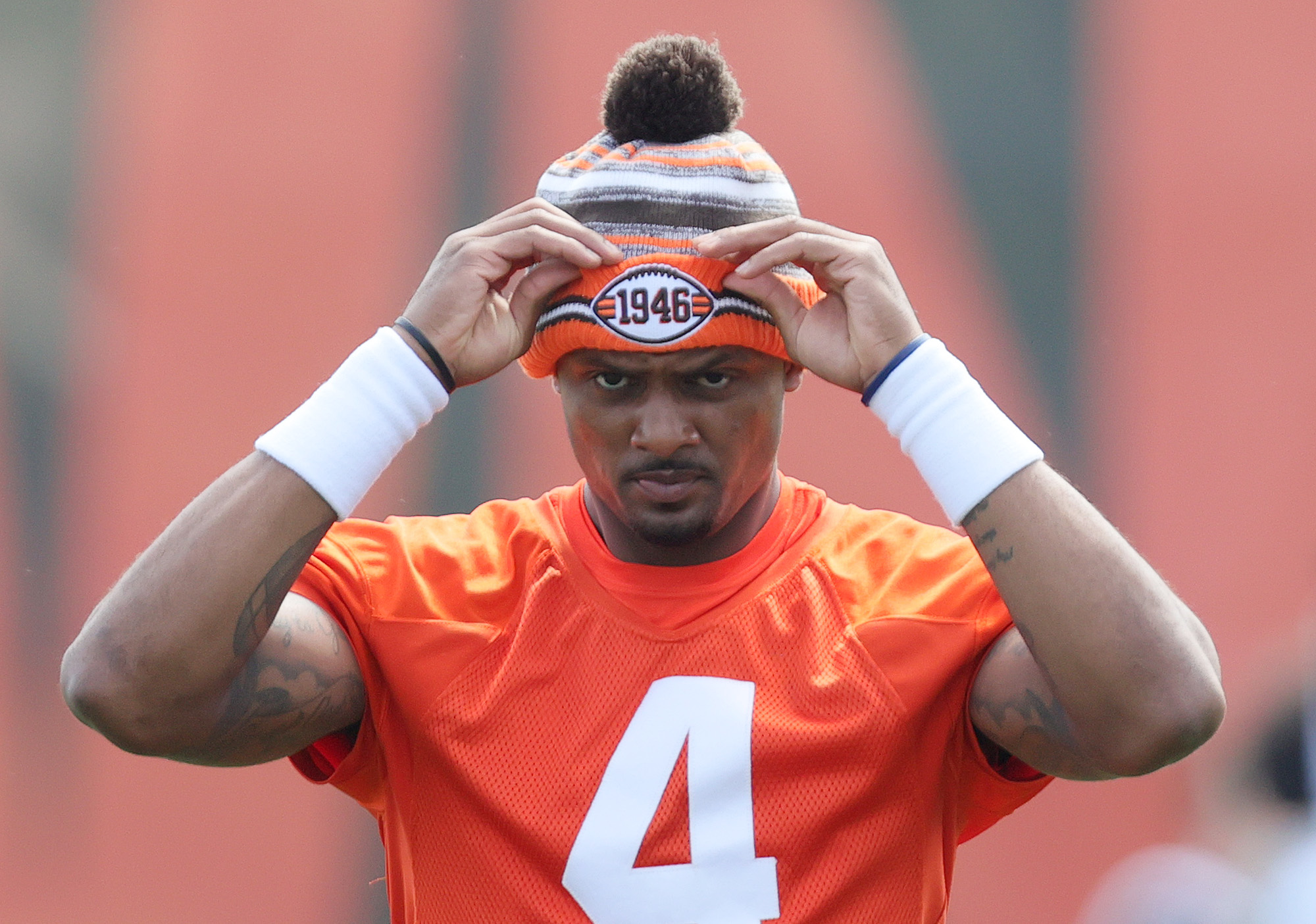 Cleveland Browns quarterback Deshaun Watson in practice - cleveland.com