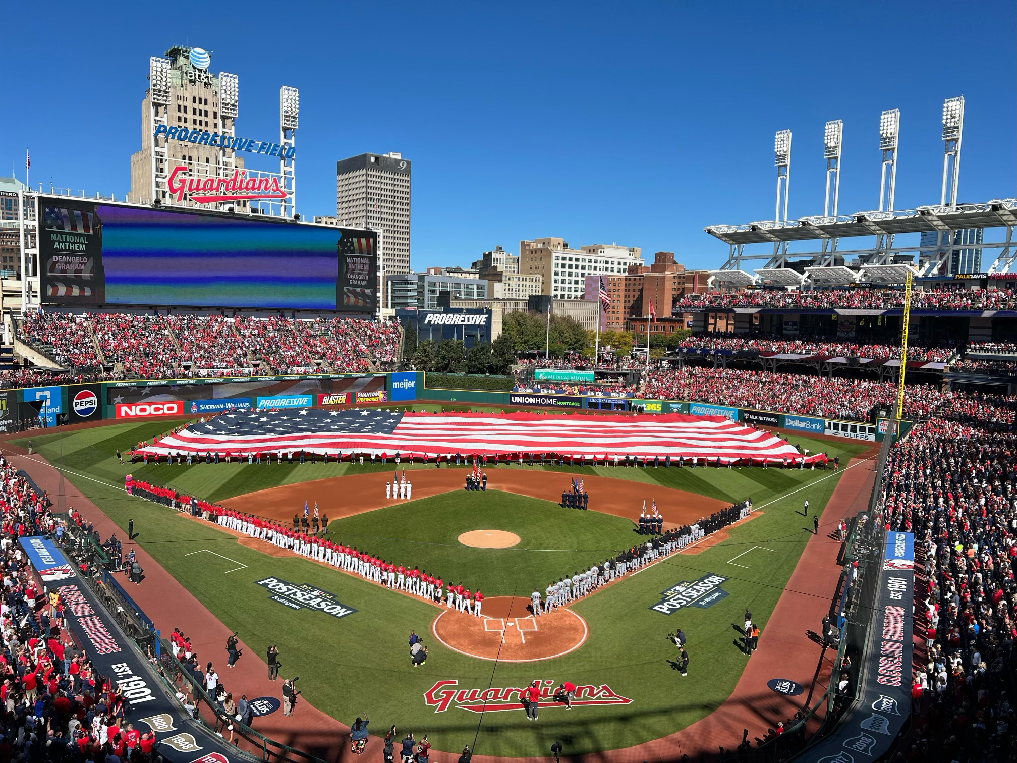 Cleveland Guardians vs. Detroit Tigers in game 1of ALDS, October 5 ...