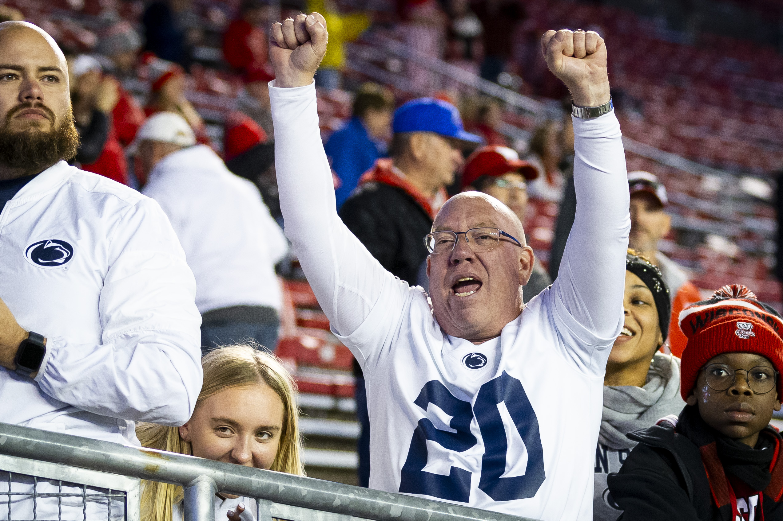 Penn State faces in the crowd from Wisconsin - pennlive.com