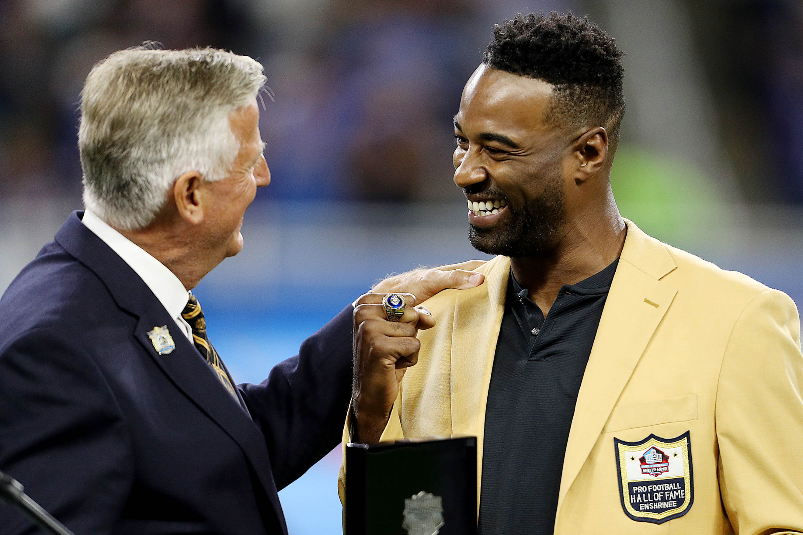Calvin Johnson Pro Football Hall of Fame Halftime Ceremony – September ...