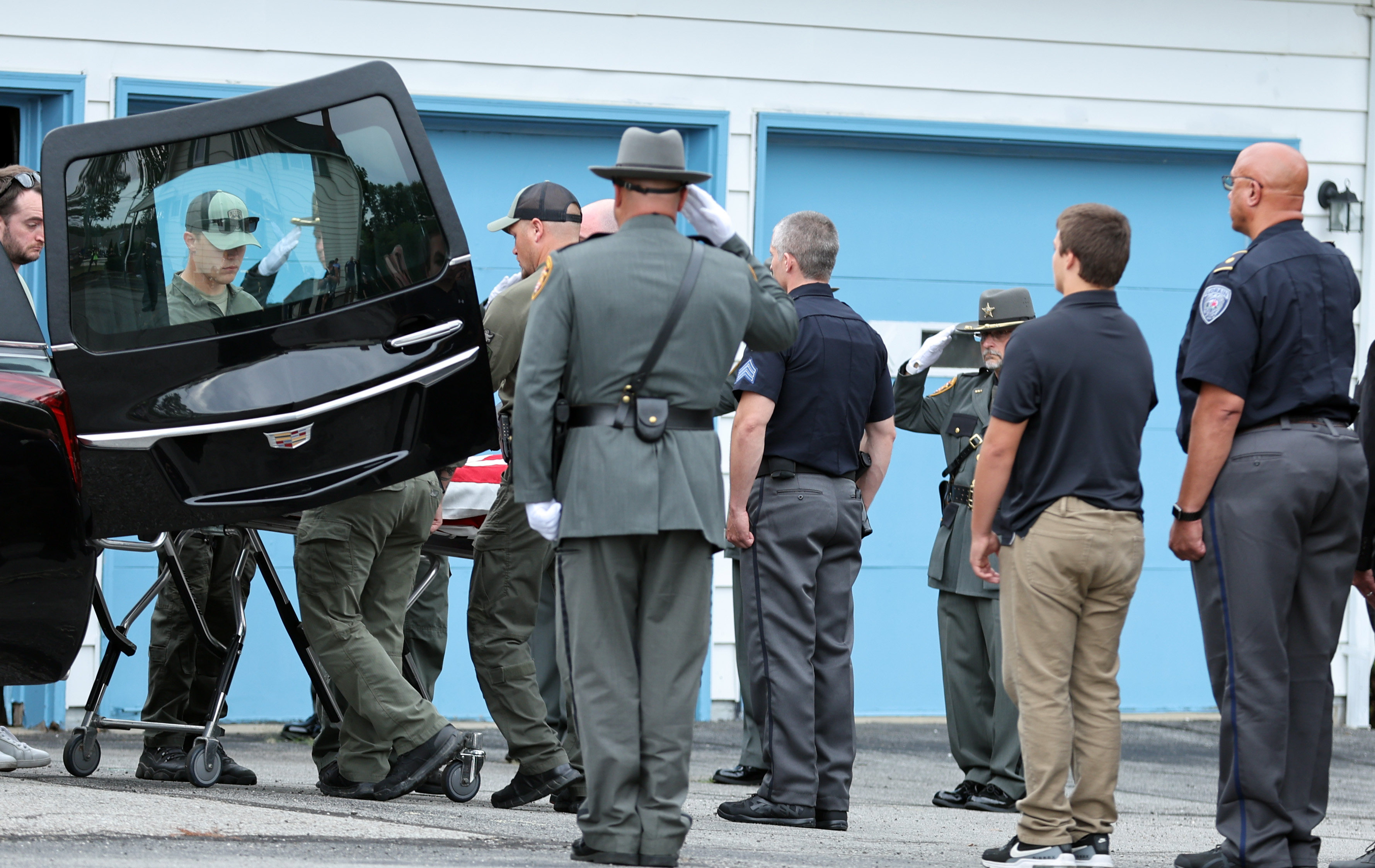 Police procession for slain Lorain police officer Phillip Wagner, July ...