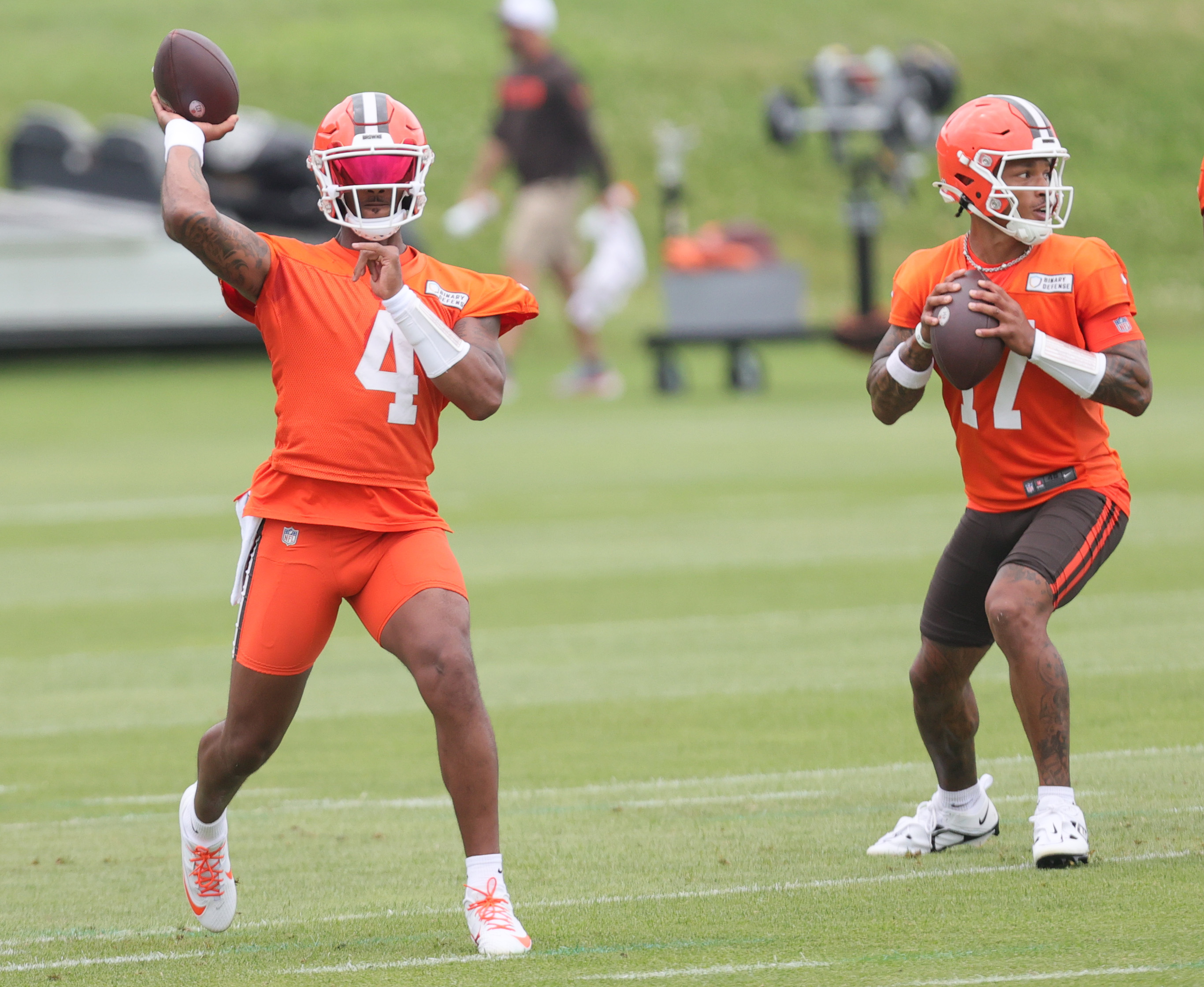 Cleveland Browns quarterback Deshaun Watson from 2024 training camp ...