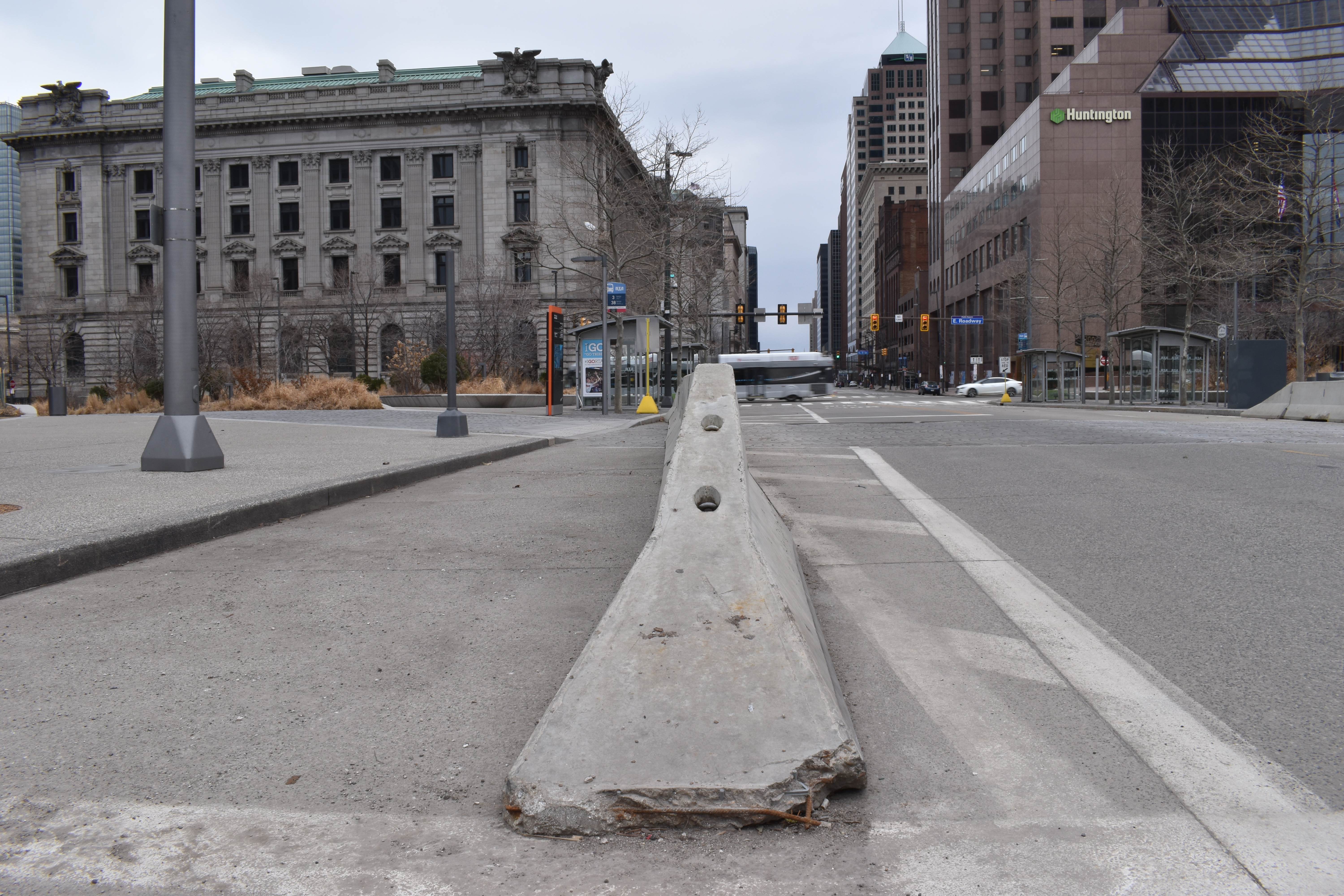 Plan to replace Public Square's concrete barriers with bollards moves ...