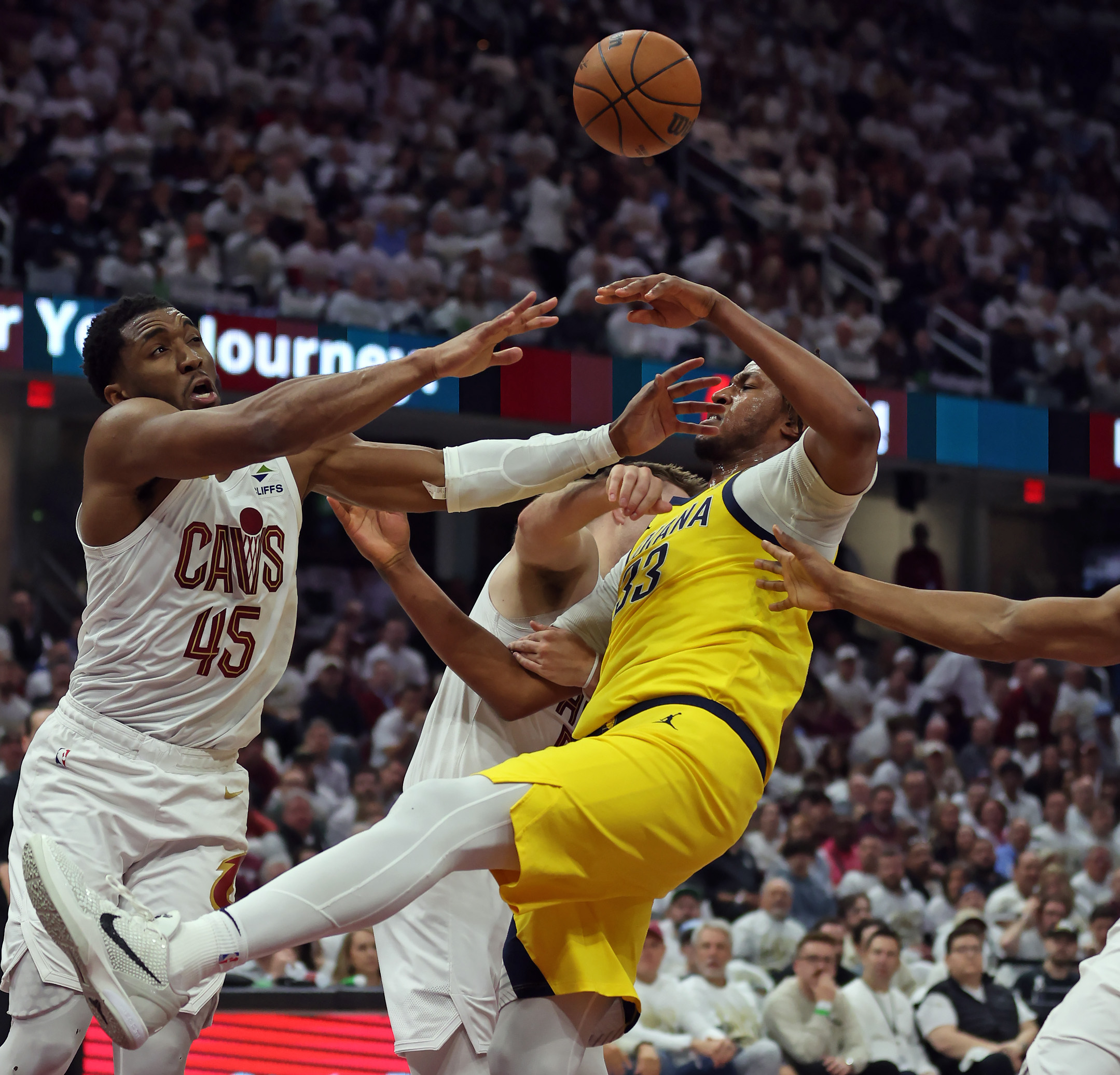 Cleveland Cavaliers vs. Indiana Pacers in game 2 of the Eastern ...