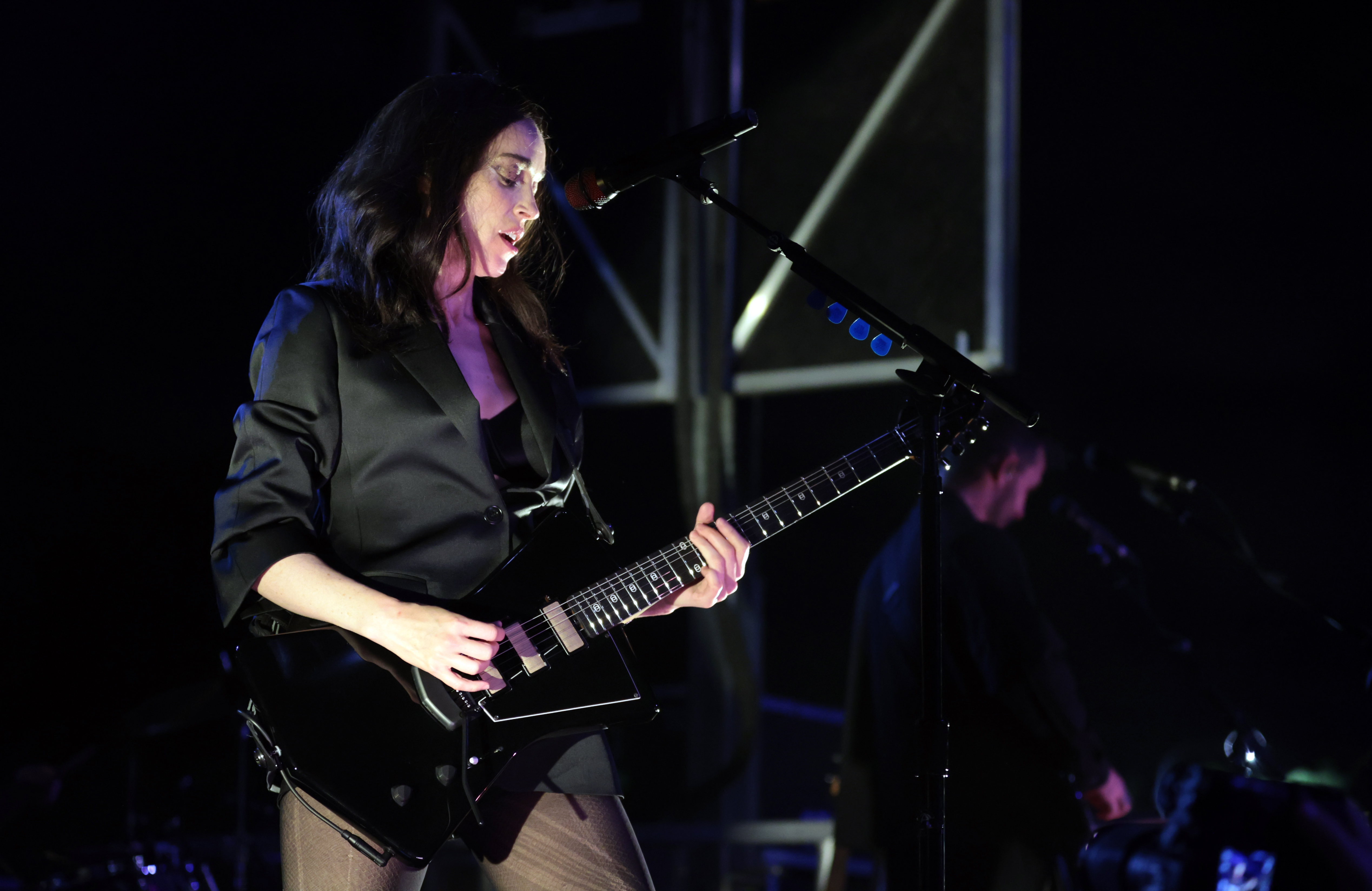 St. Vincent performs at Rock and Roll Hall of Fame, August 29, 2025 ...