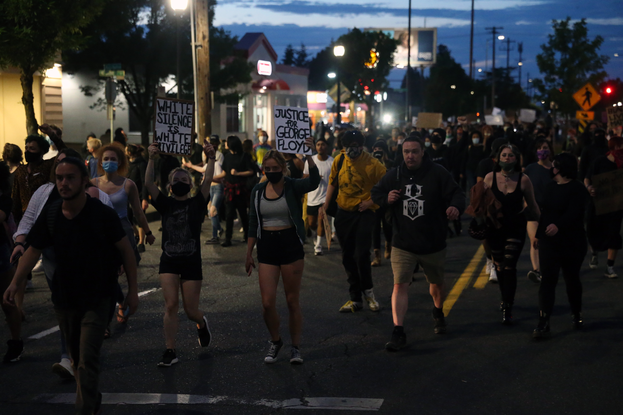 Portland protesters rally in front of Justice Center against killing of ...