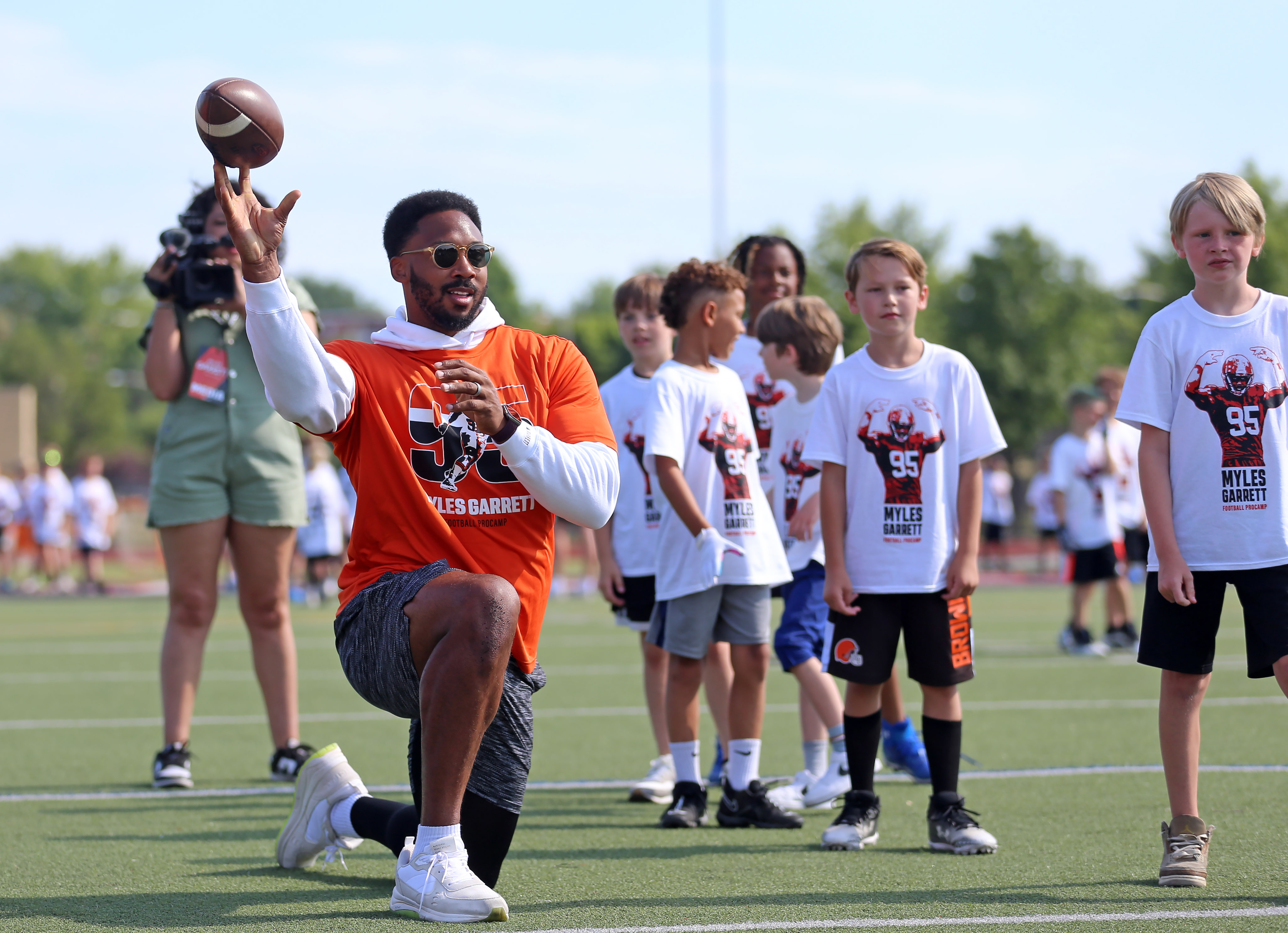 Myles Garrett Youth Football ProCamp, June 14, 2024 - cleveland.com