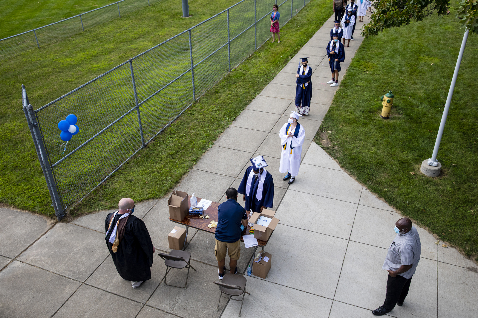 Loy Norrix class of 2020 social distance graduation - mlive.com