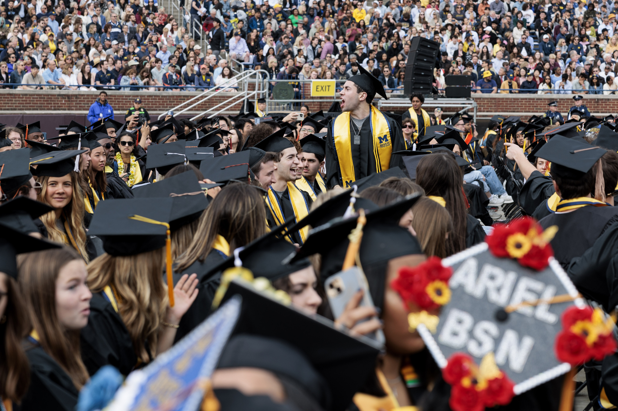 Pro-Palestinian protesters disrupt University of Michigan Spring ...