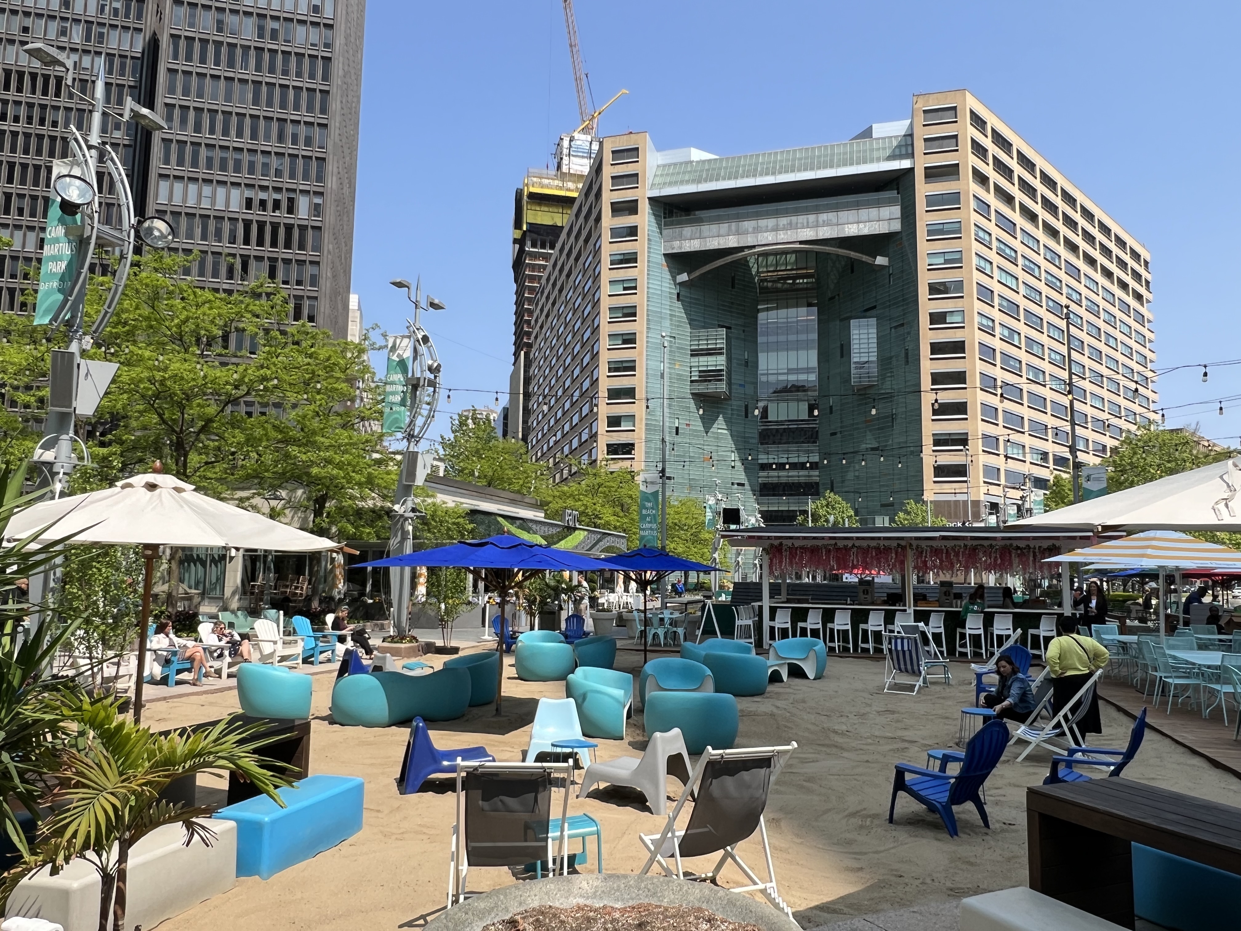 The Beach at Campus Martius Park in downtown Detroit - mlive.com