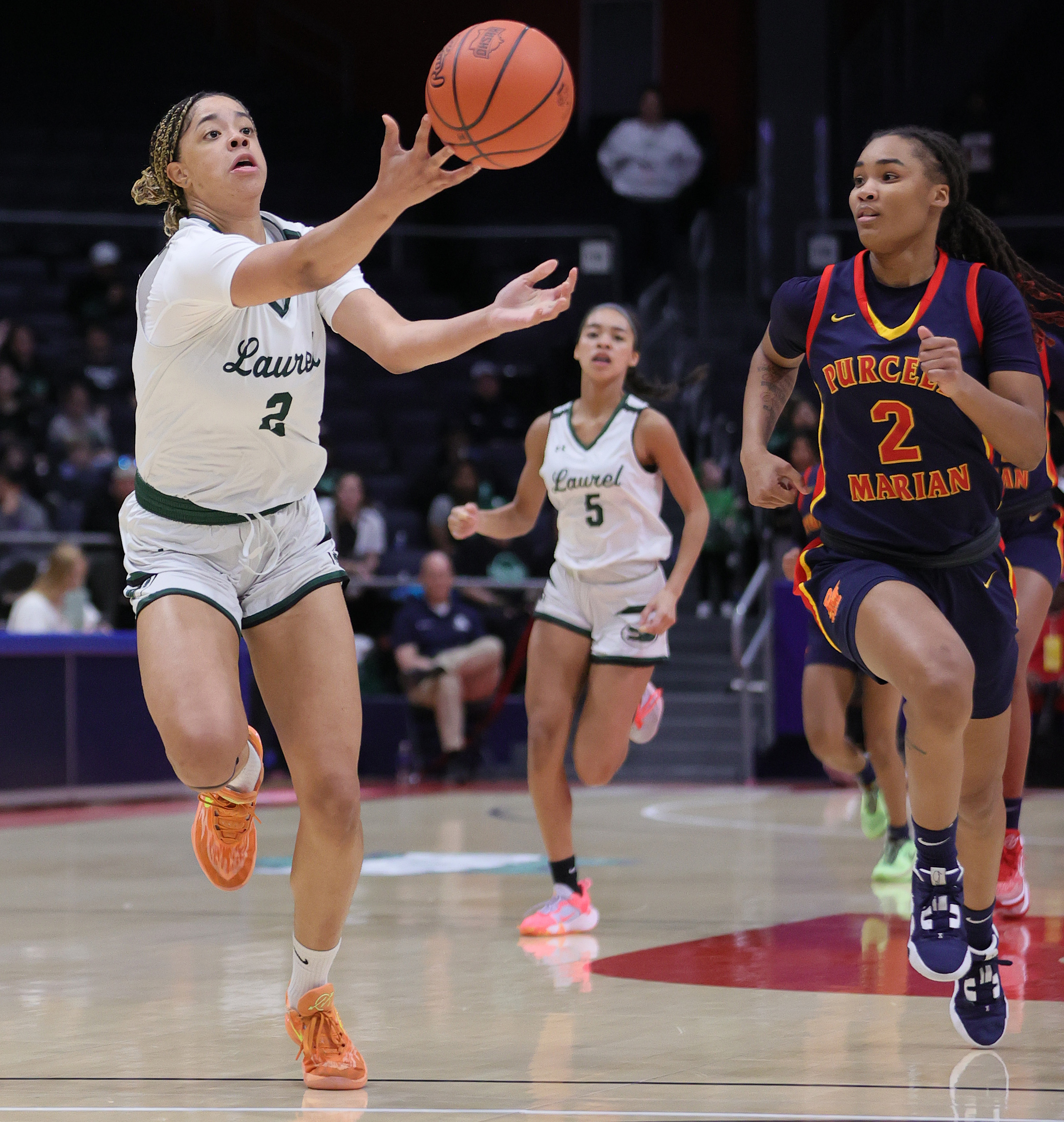 High school girls basketball D2 final: Laurel vs. Purcell Marian, March ...