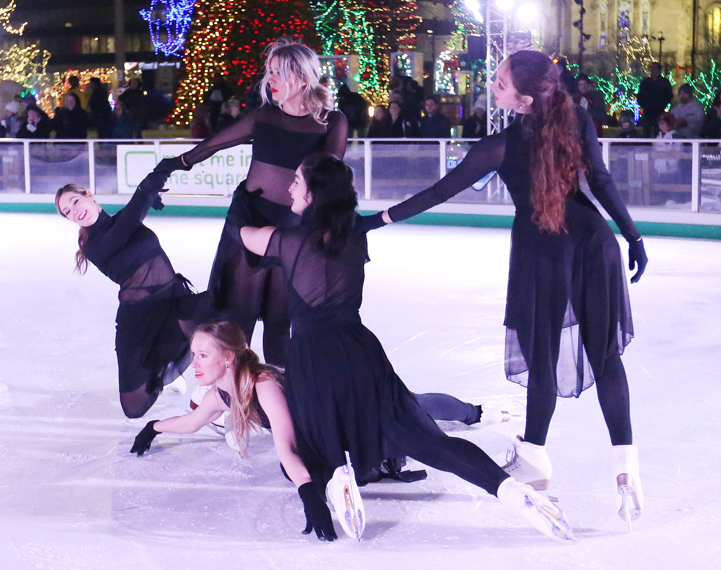 Former US gold medal Olympian figure skater Scott Hamilton skates ...