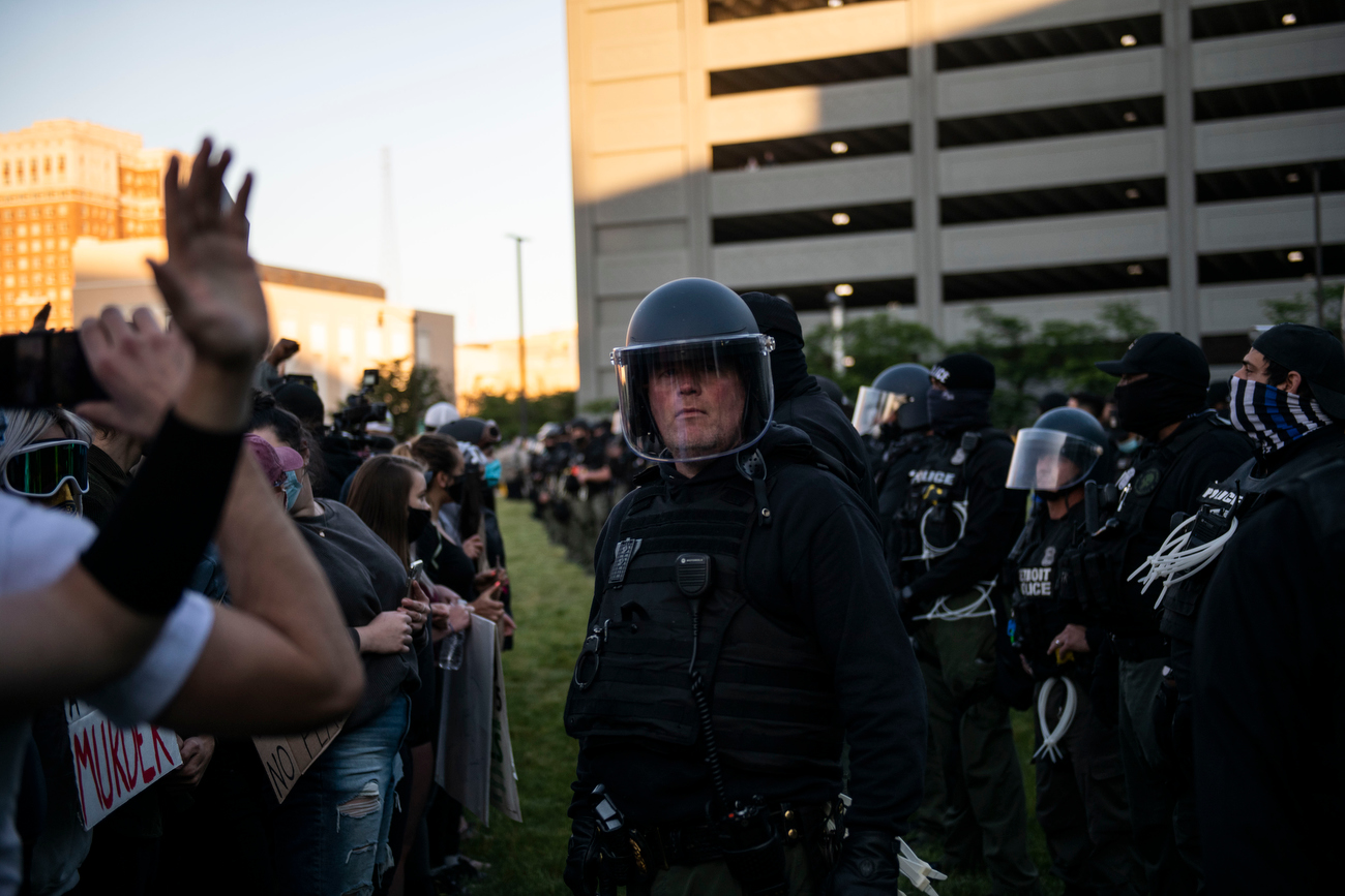 Protesters march through Detroit in third day of protesting police ...