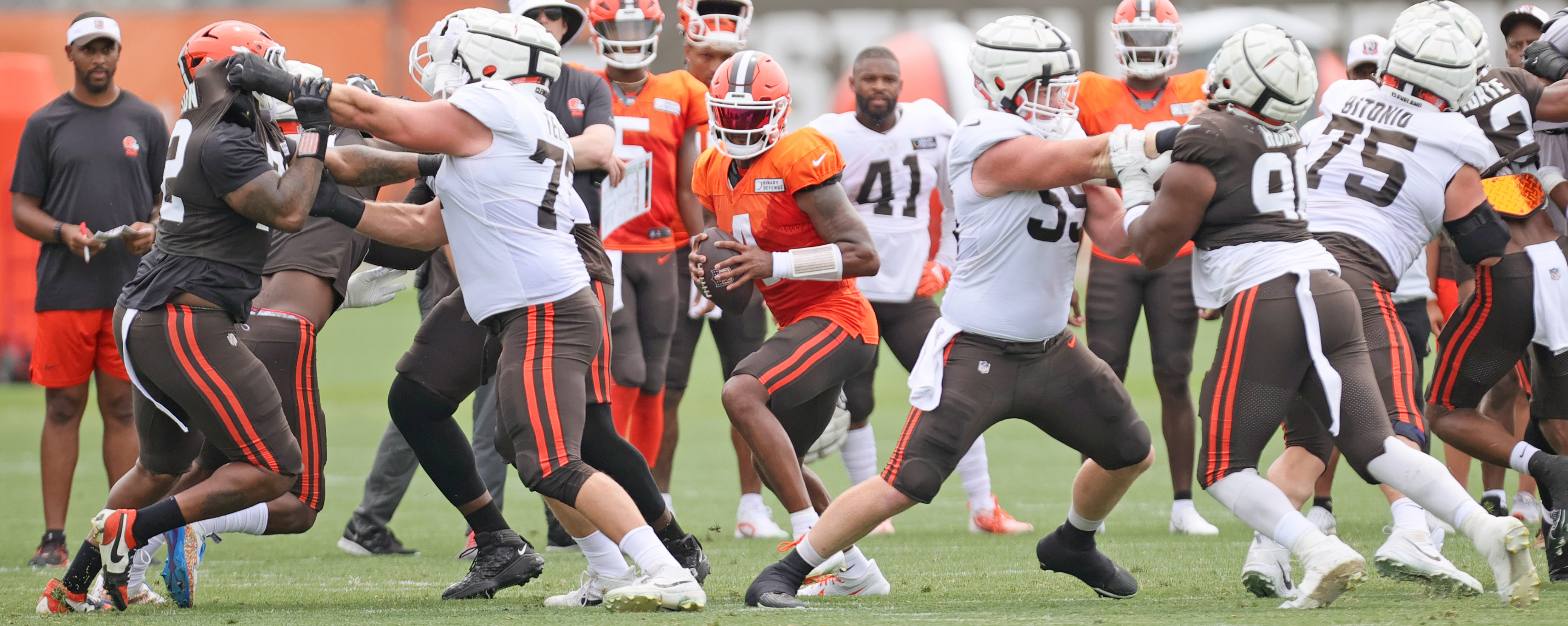 Day 9 of Cleveland Browns training camp in Berea, August 5, 2024 ...