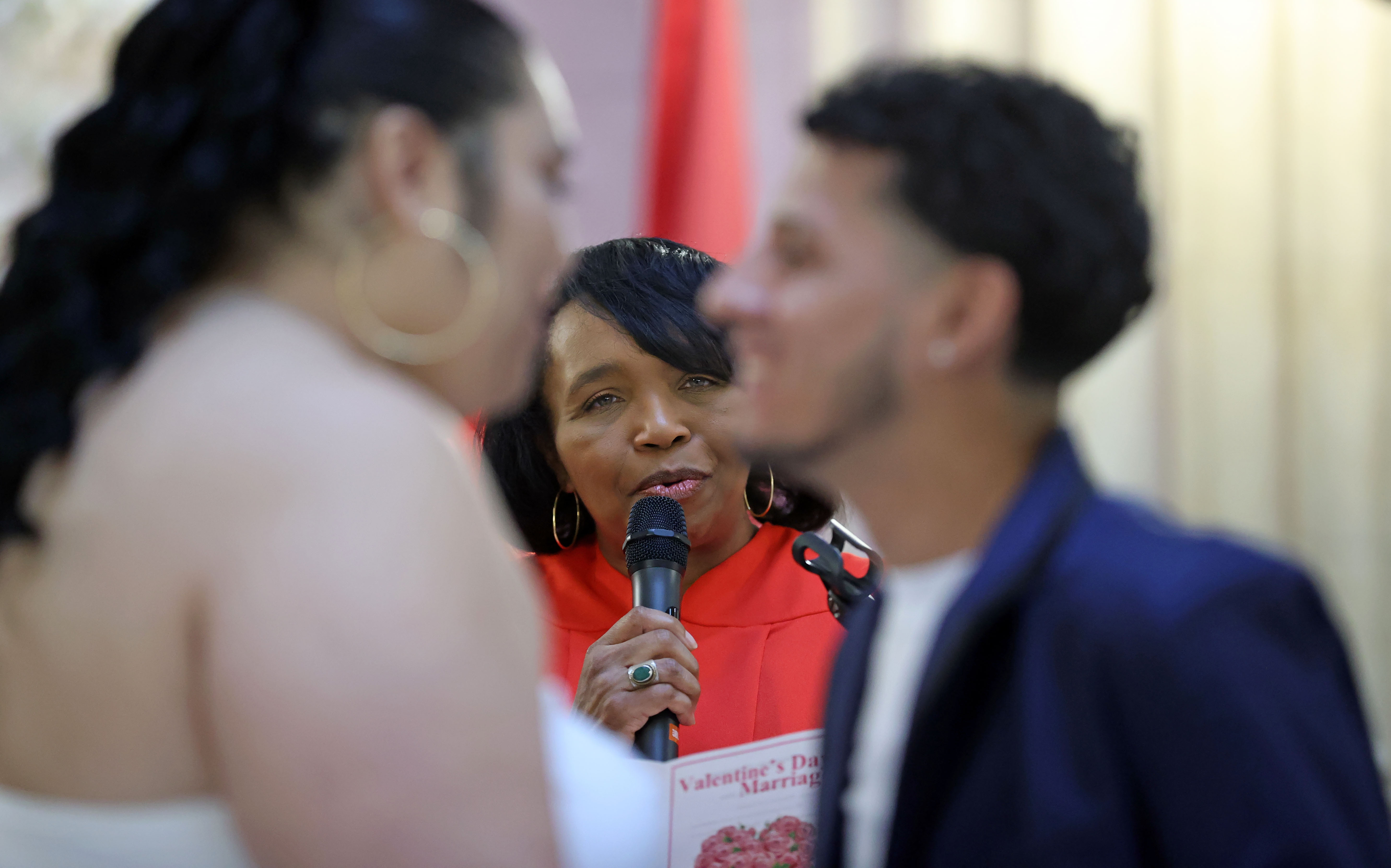 Valentine’s Day weddings at Cleveland City Hall, February 14, 2024 ...
