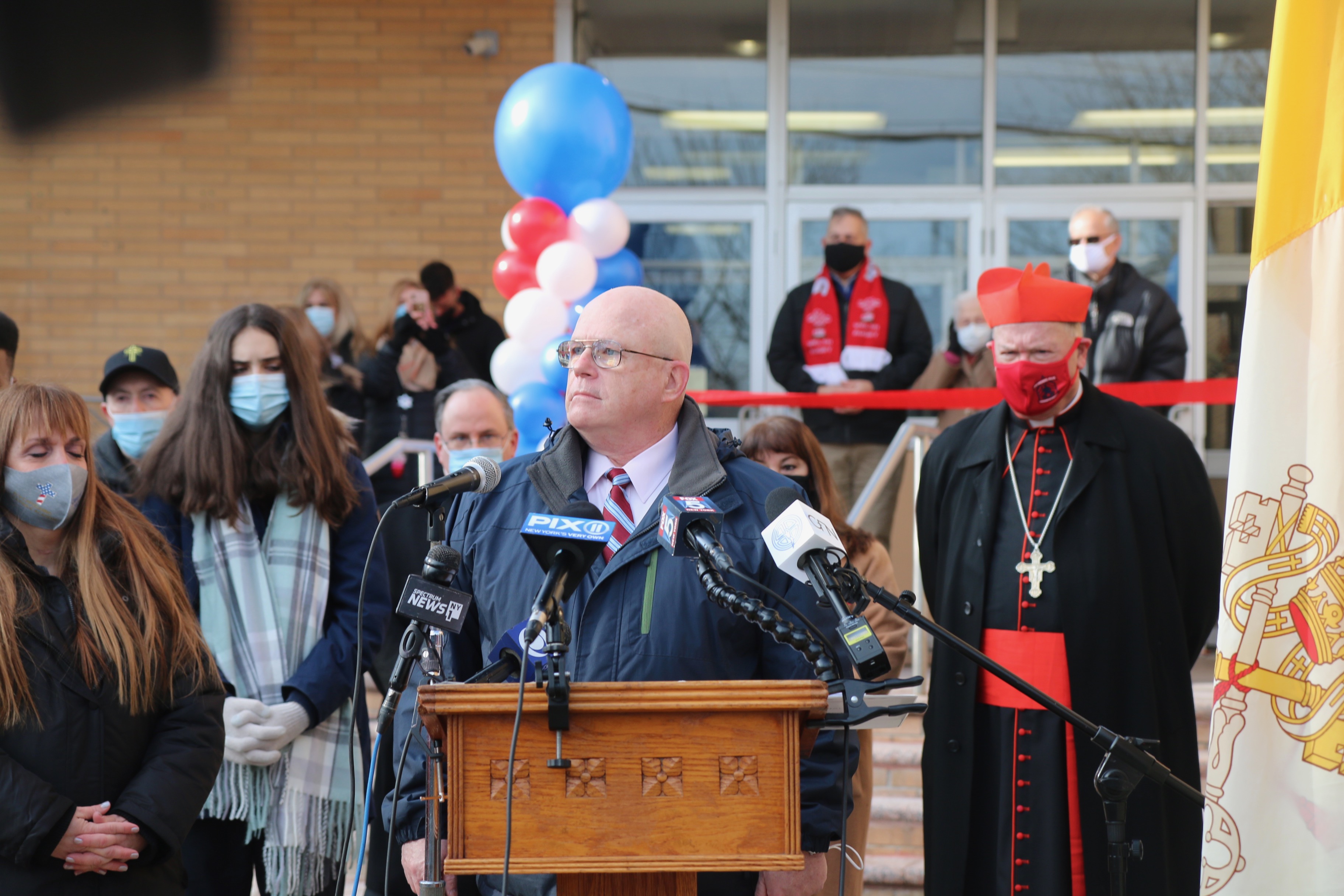 Cardinal Dolan blesses new Father Vincent Capodanno Catholic Academy ...