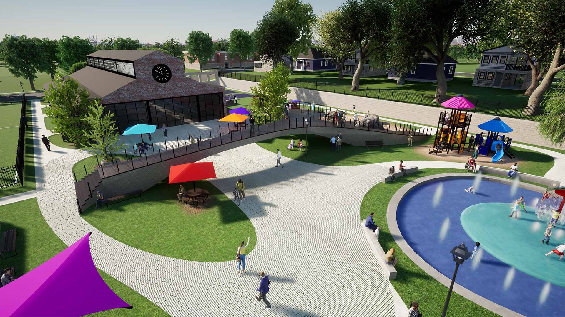Chelsea Main Street Park concept - mlive.com