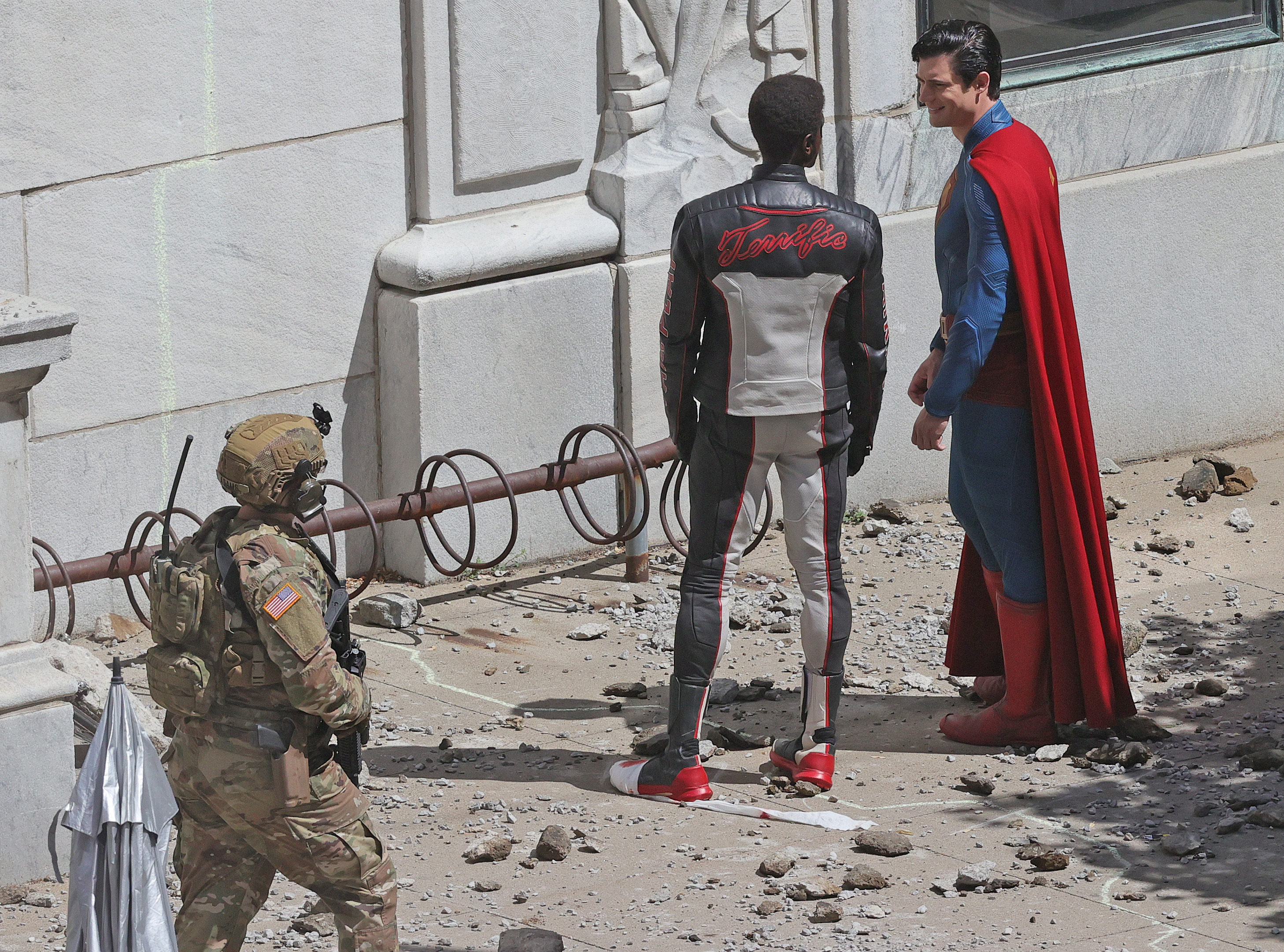 Filming begins on set of Superman in downtown Cleveland, June 24, 2024 ...