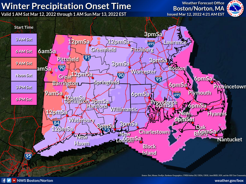 Snow, rain, gusty winds forecast across Massachusetts - masslive.com