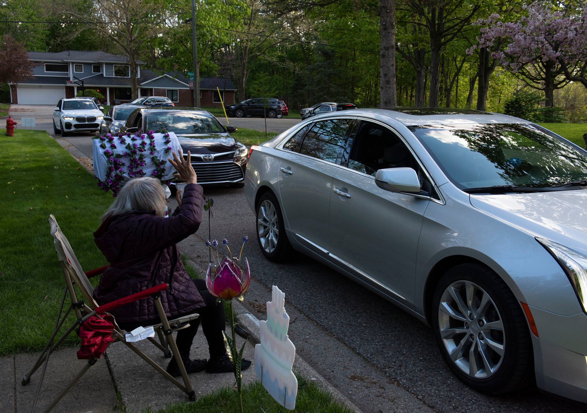 Drive by birthday celebration for woman who continues to serve her ...