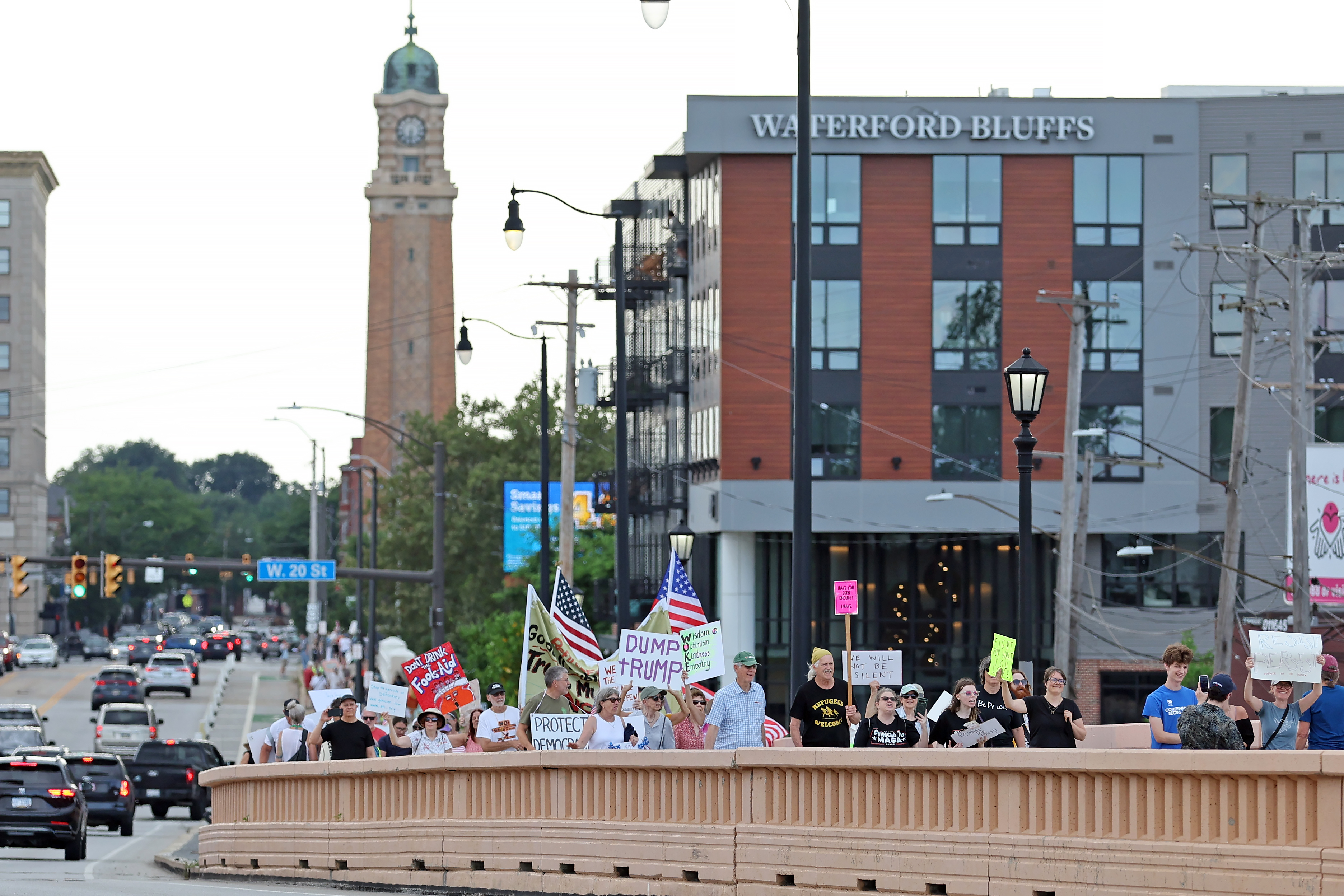 Hundreds gather for Good Trouble Lives On protest in Cleveland, July 17 ...