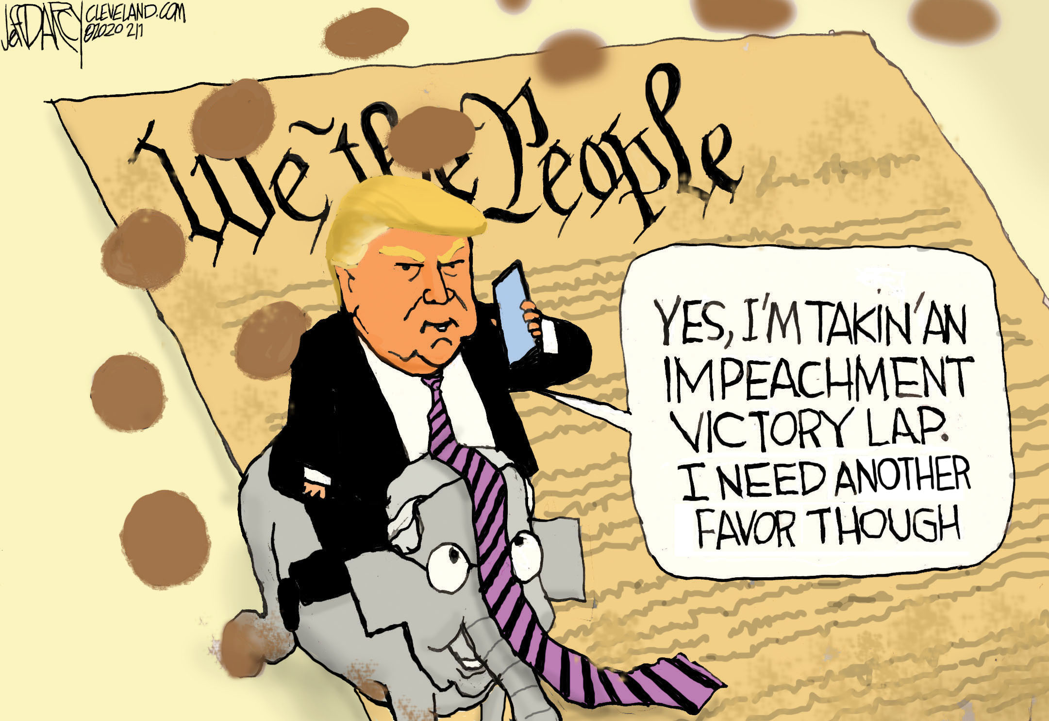 Bill Clinton Impeachment Cartoon