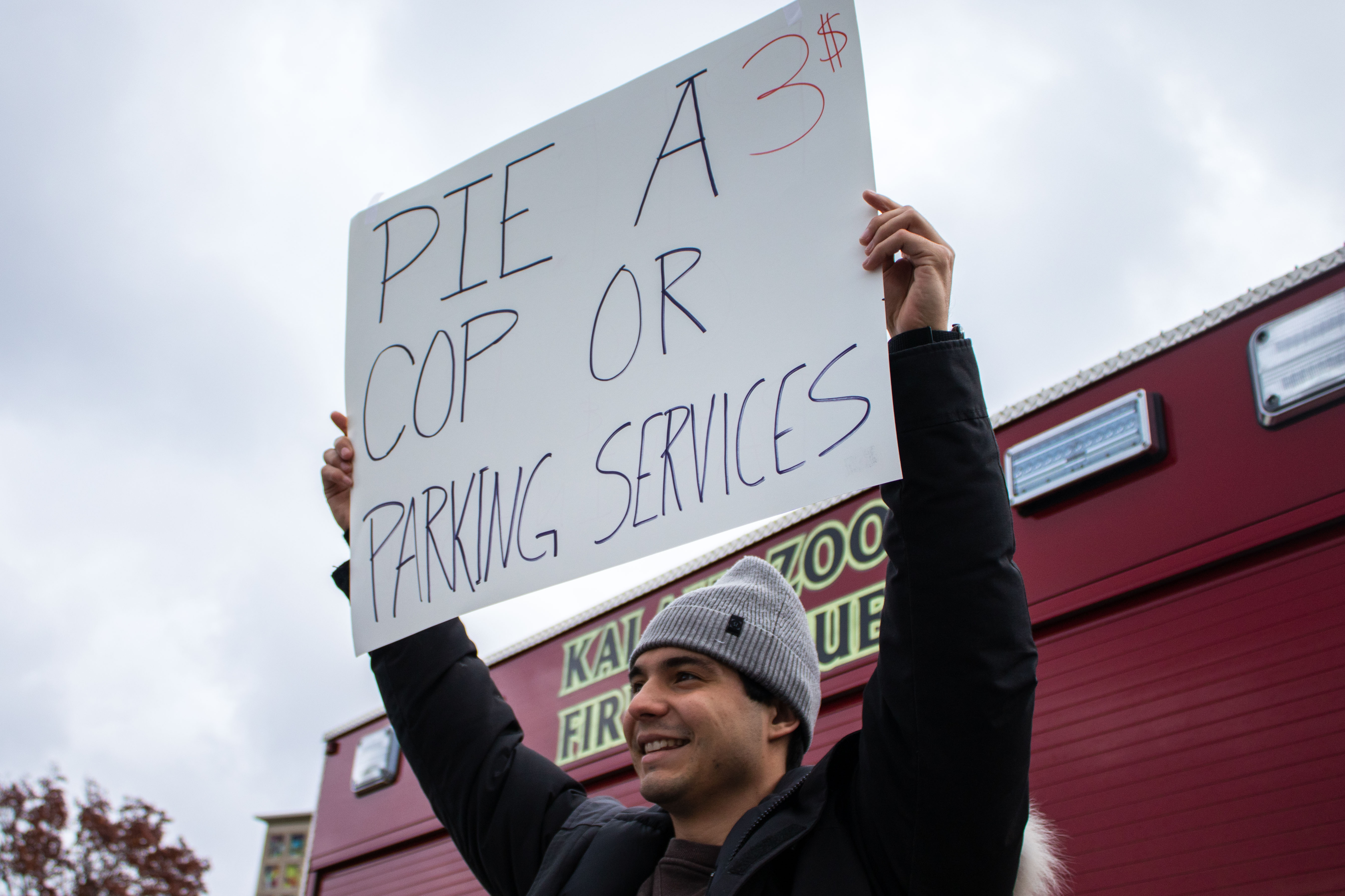 Students throw pies at Western Michigan officers for fundraising ...